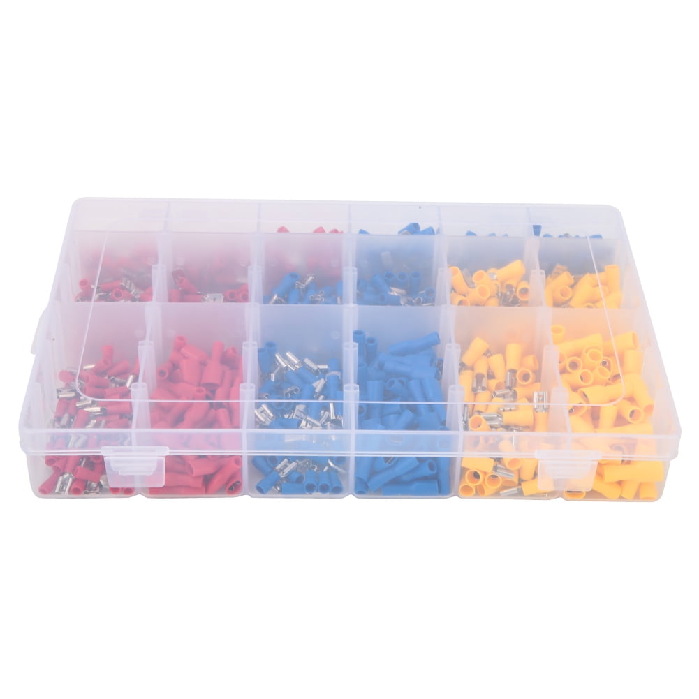 Neyseki 900pcs Cold Pressure Electrical Wire Terminal Crimp Kit ...