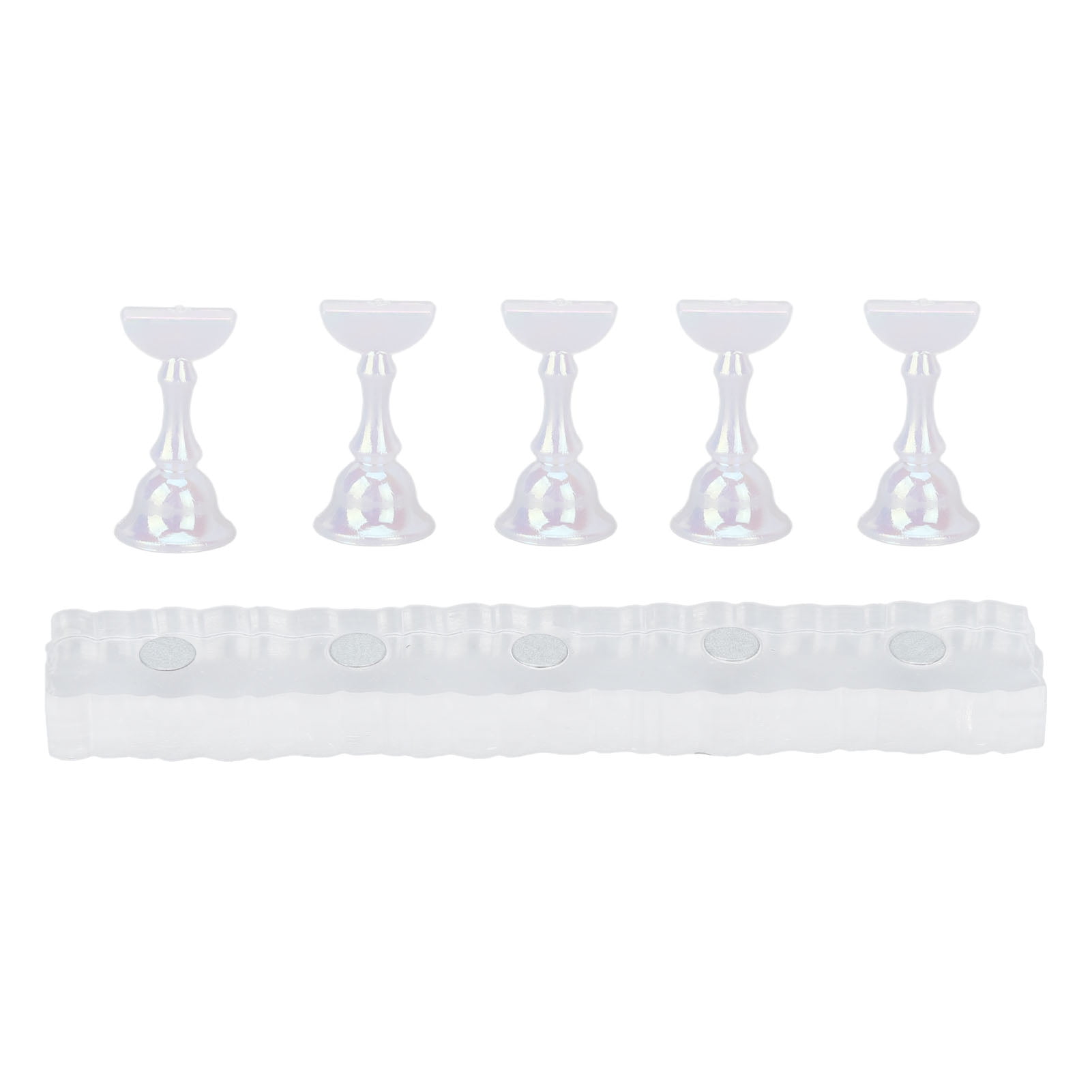 Neyseki Acrylic Nail Art Holder Salon Fingernail Display Stands ...