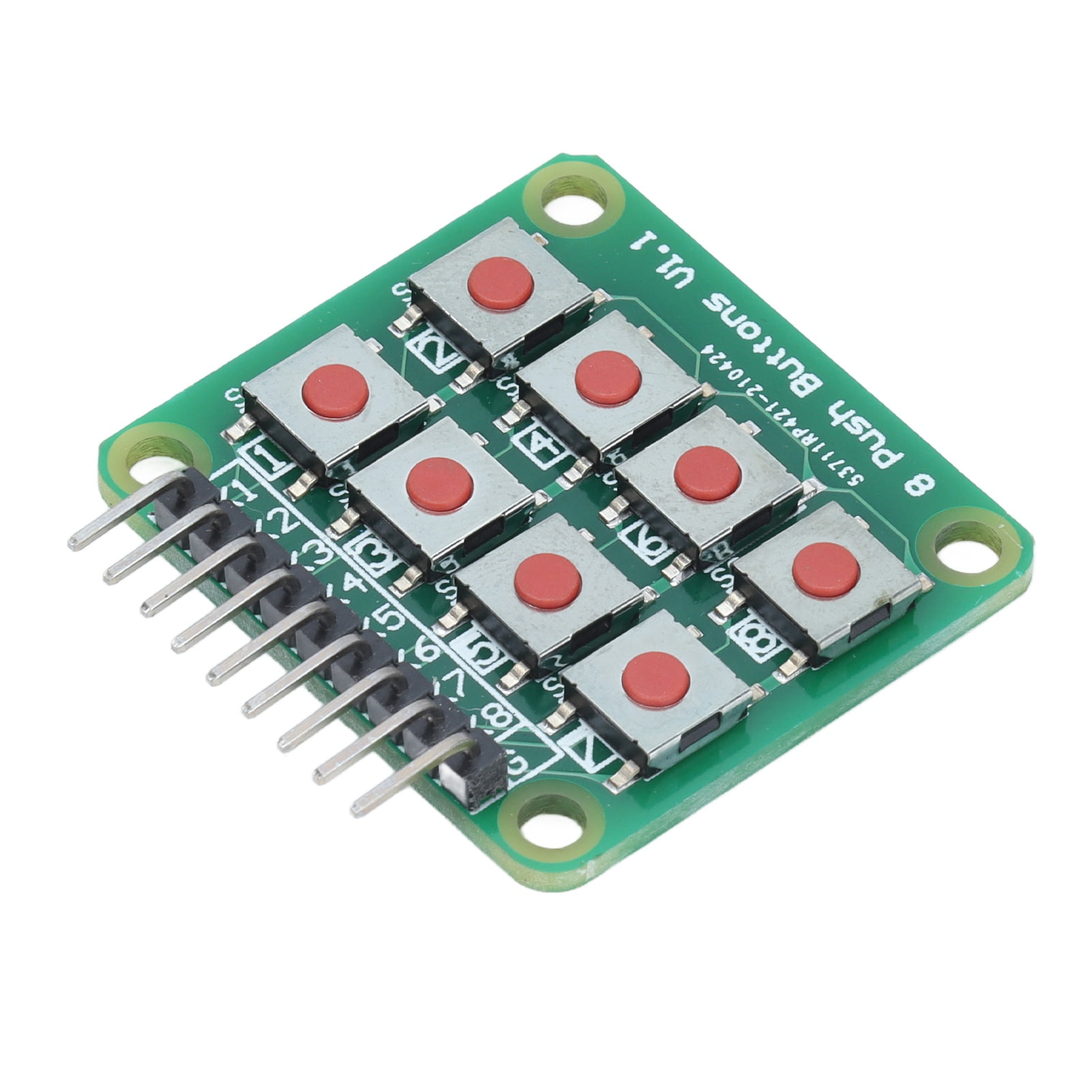 Neyseki Button Key Module Keypad Board 2x4 Matrix 8 Push Micro Switch ...
