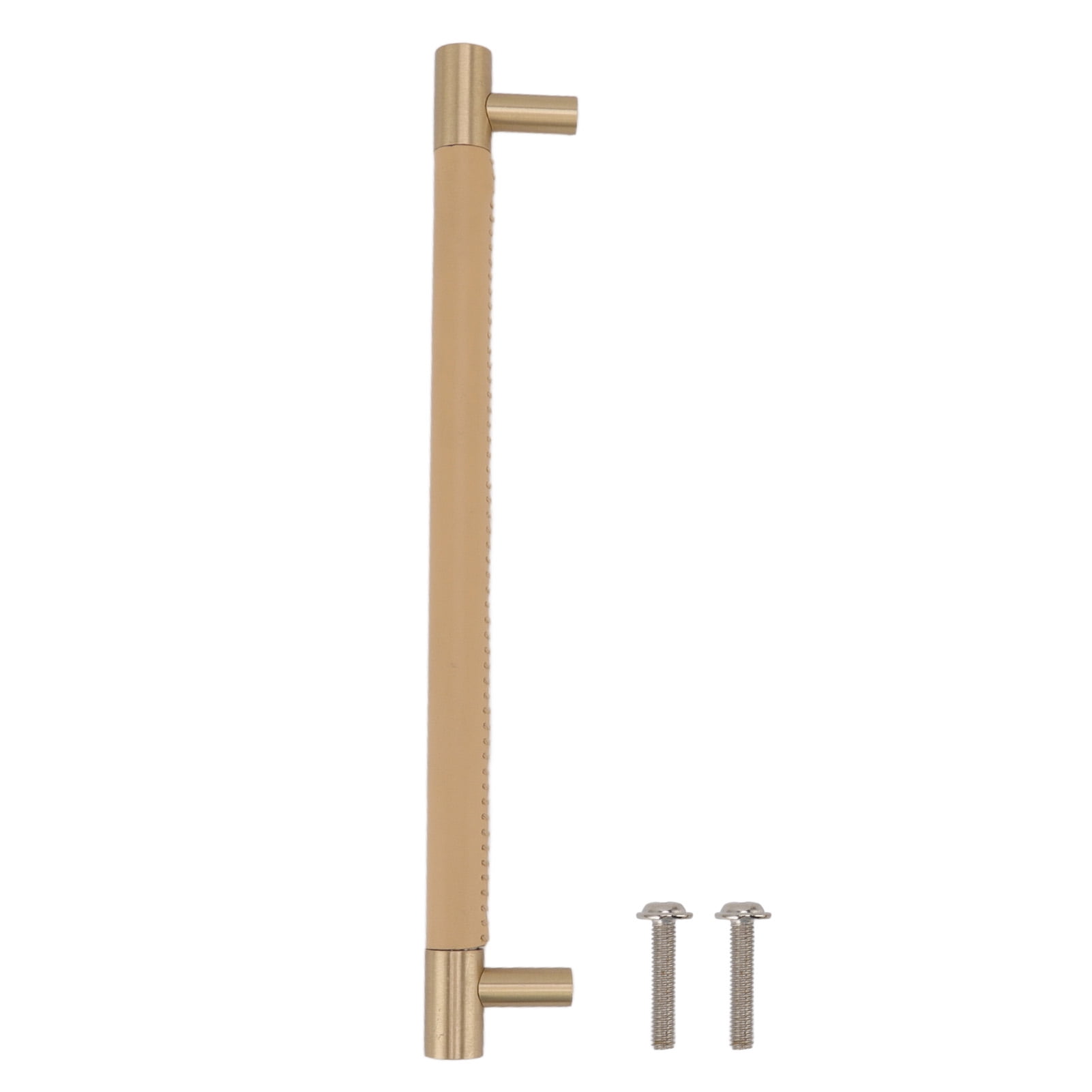 Neyseki Cabinet Door Handle 224MM Hole Pitch Leather Brass Light Luxury ...