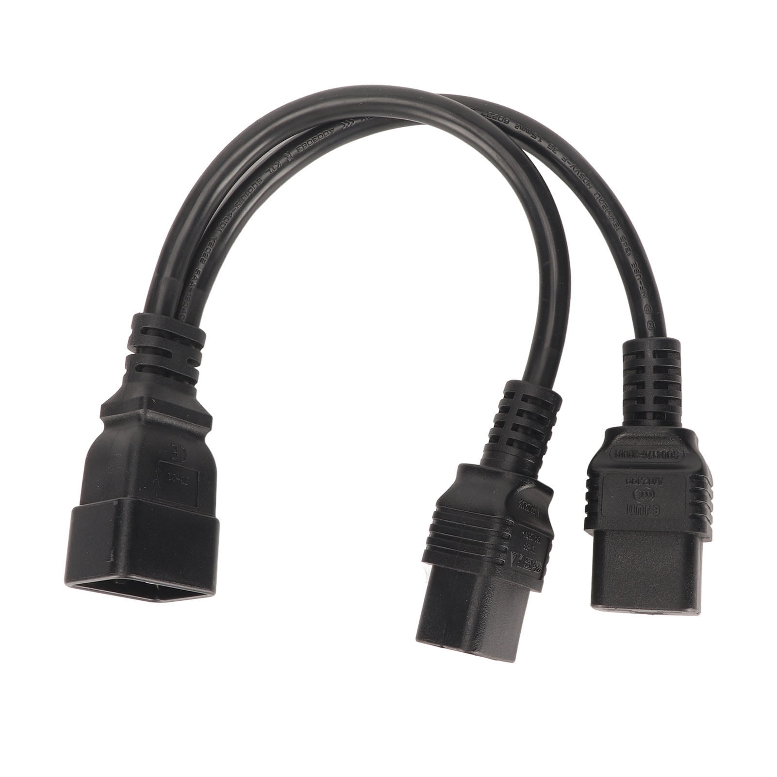 Neyseki Dual IEC320 C19 to C20 Cord Female to Male Universal Y Splitter ...