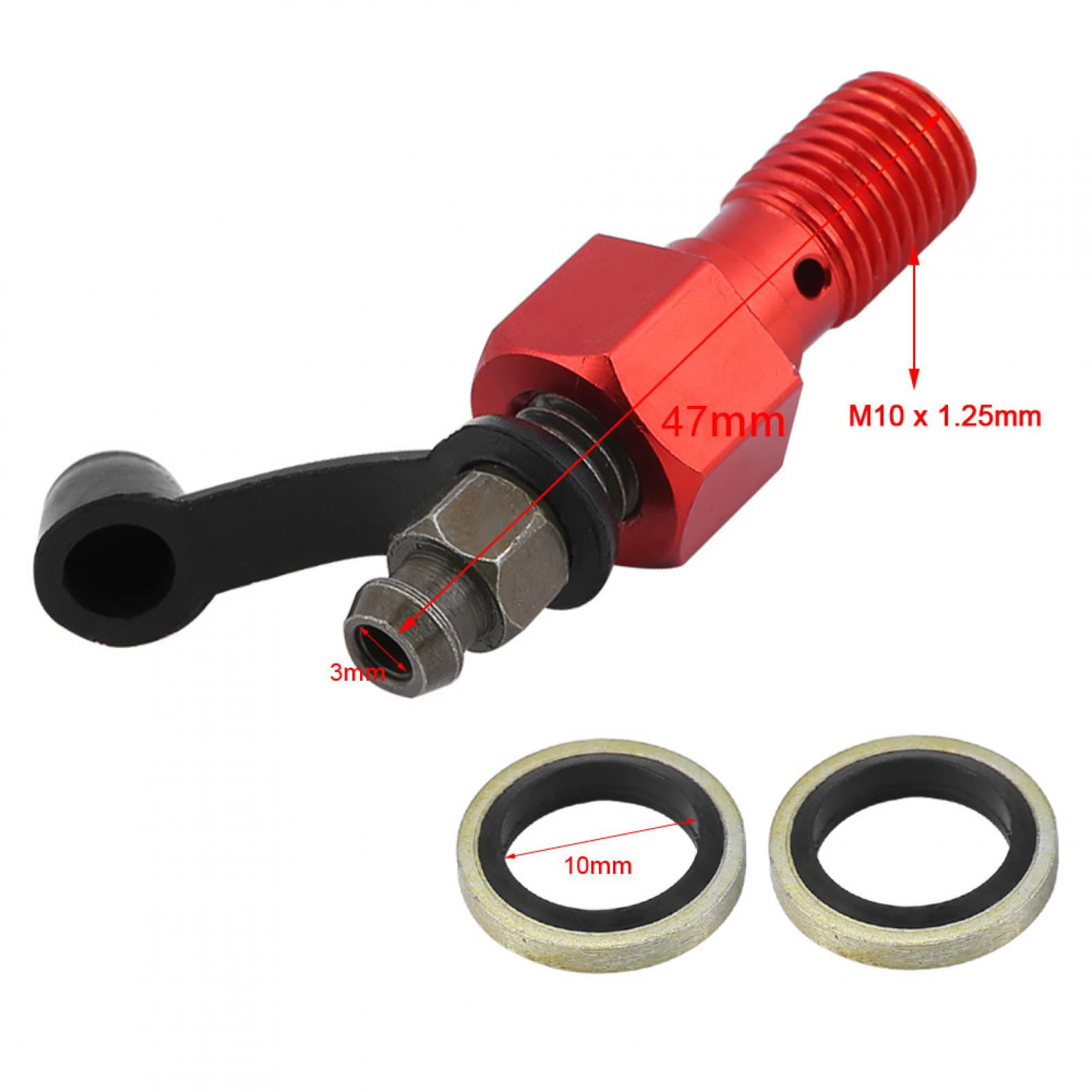 Neyseki M10x1.25mm Motorcycle Brake Cylinder Caliper Bleed Screw Nipple ...