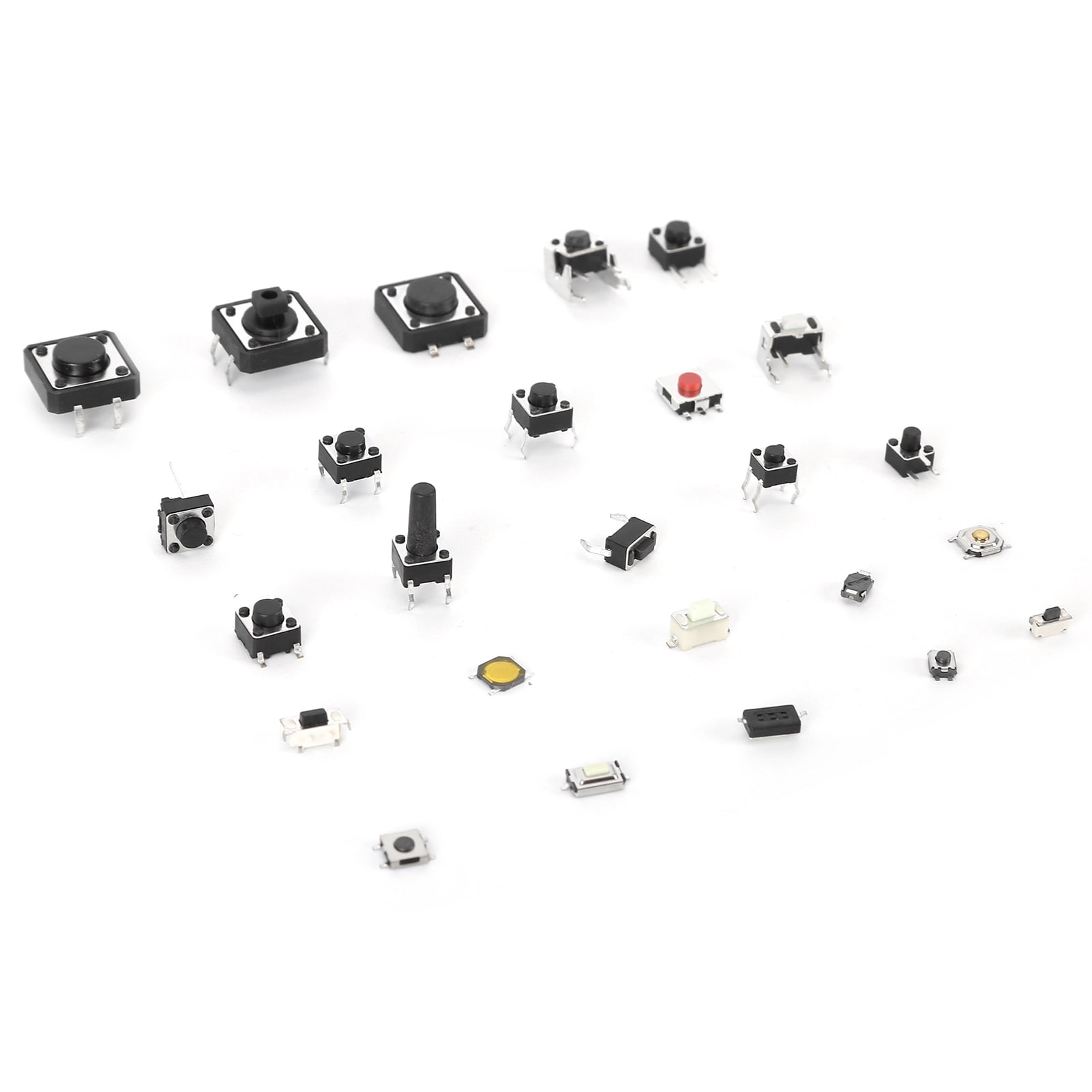 Neyseki Tactile Push Button Switches 25 Values 12V 50mA Micro Momentary ...