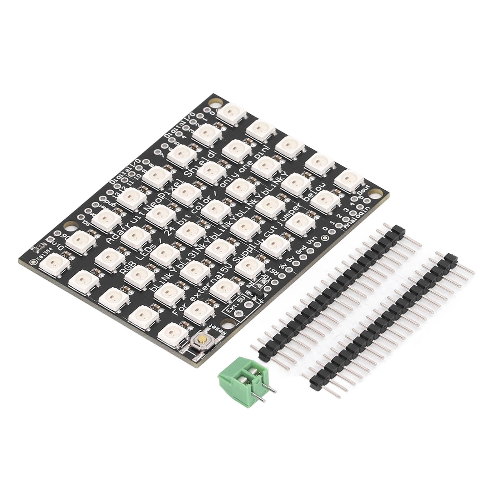 Neyseki WS2812B 5050 RGB LED Integrated Driver Module 5x8 40 Bits Color ...