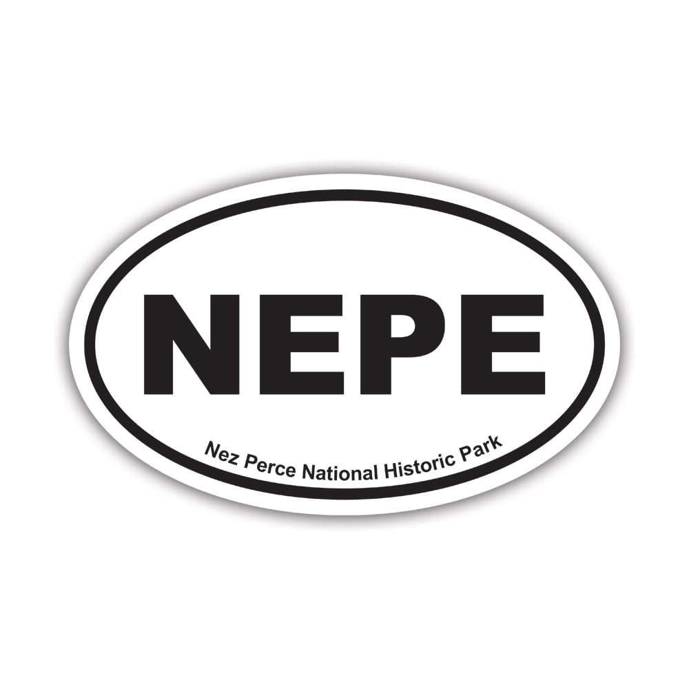 Nez Perce National Historic Park NEPE Oval Sticker Decal - Self ...