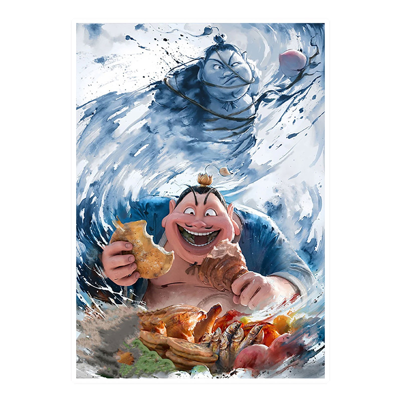 Nezha 2 Character Sticker Poster D, Vibrant Design - Walmart.com