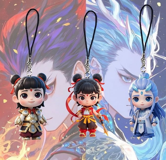 Nezha 2: Magical Children Roaring in the Sea Cartoon Anime Mobile KEY ...