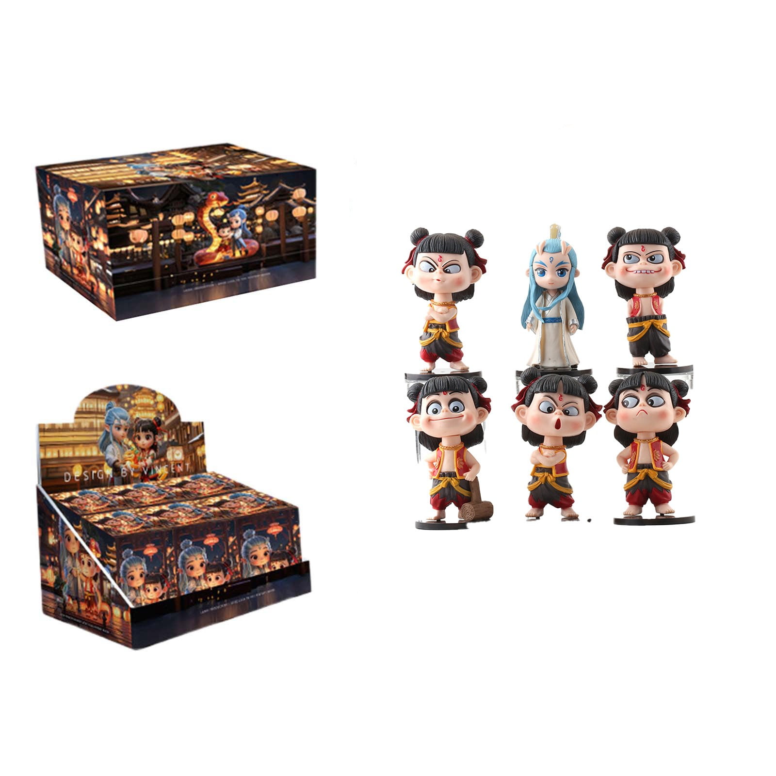 Nezha Figure Blind Box 2025 New NeZha Action Figures Blind Box, Nezha 2 ...