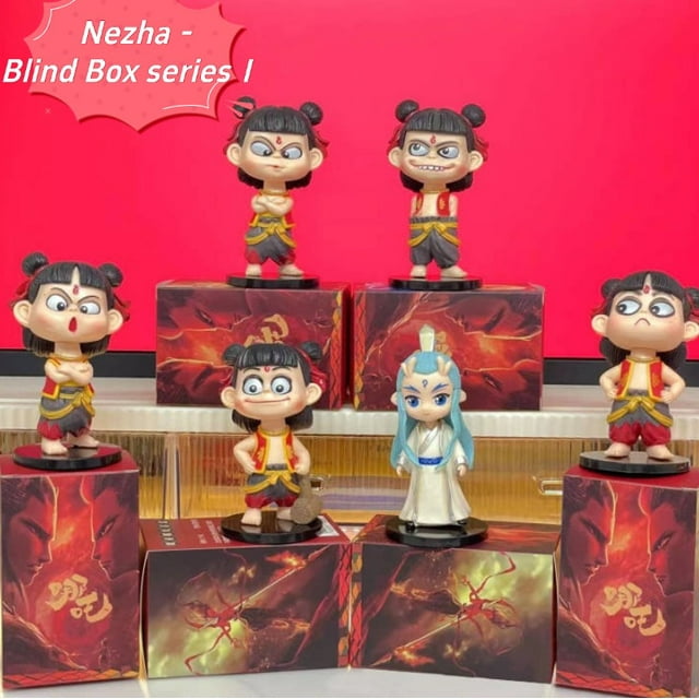 Nezha Movie Figure Nezha The Demony Boy Blind Box Ornaments,2025 New ...