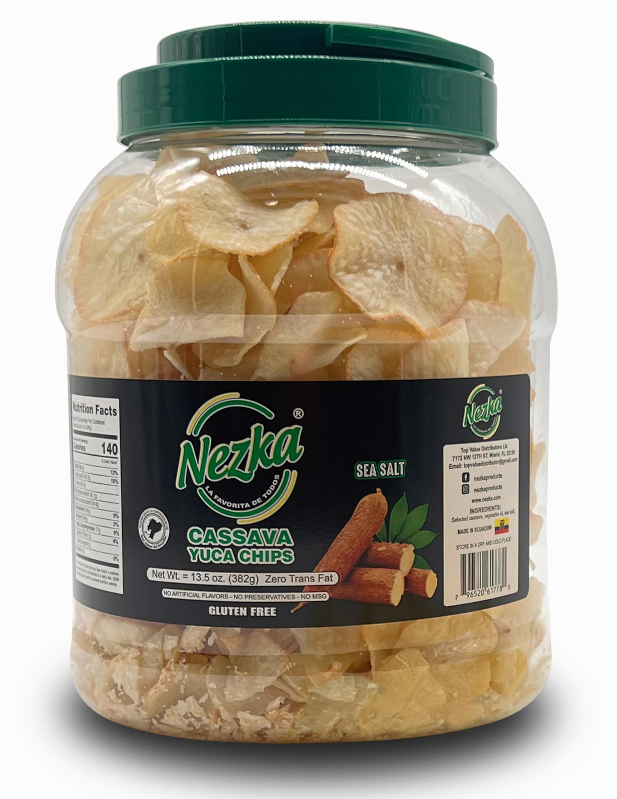Nezka Cassava Yuca Chips XEF1 - Crunchy Snacks and Side Dish - Gluten ...
