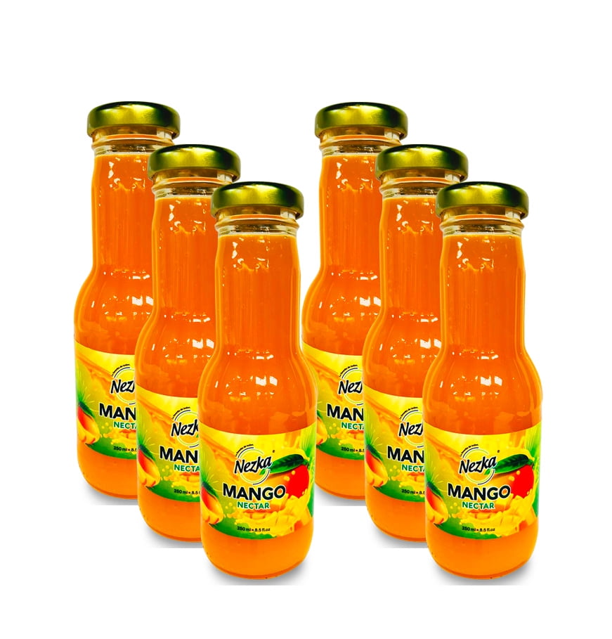 Nezka Mango Nectar - Made with Minimum 25% Natural Mango Pulp - 6 Pack ...