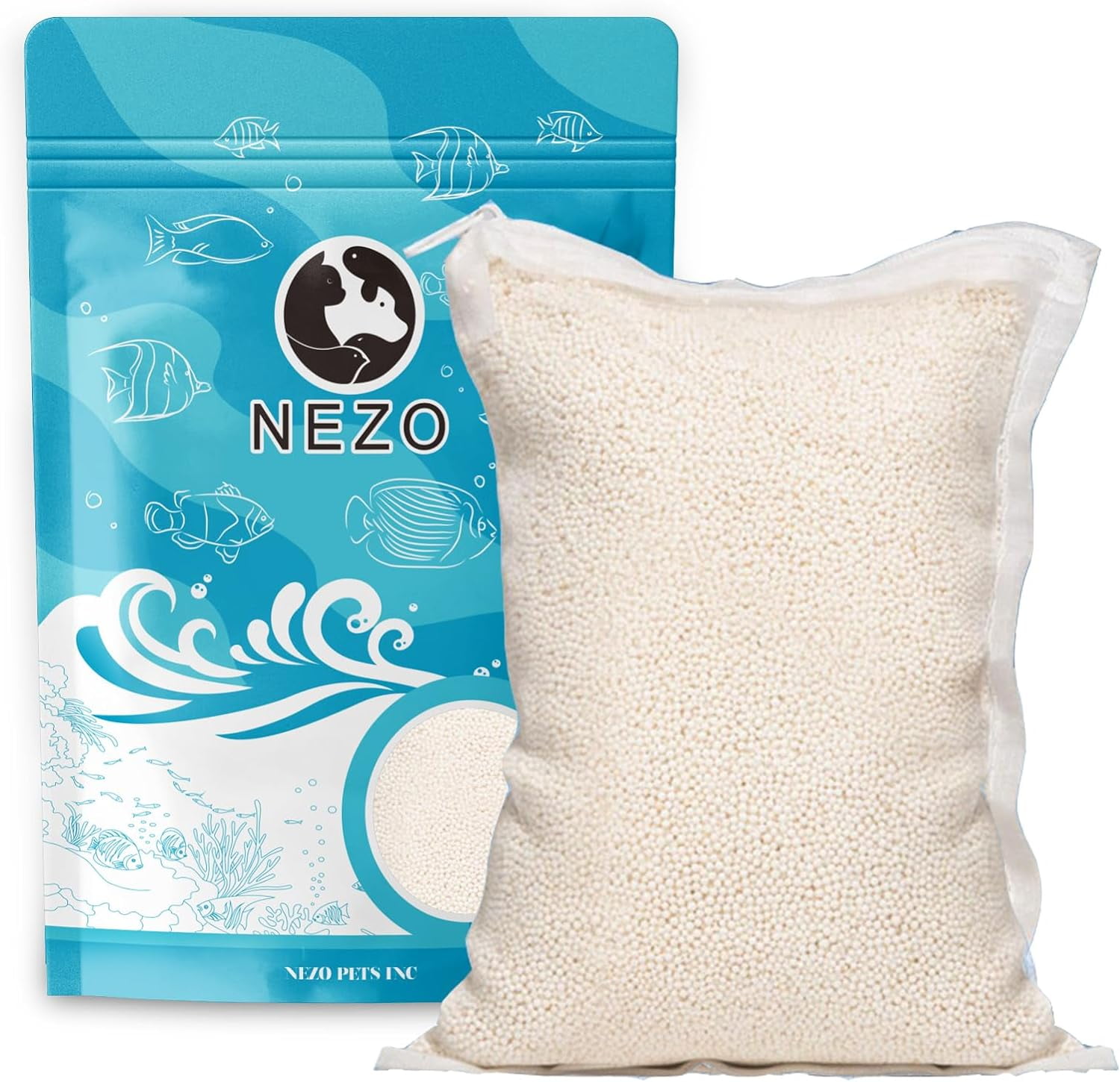 Nezo Aquarium Filtration Resin Yellow Water Remove for Fish Tank, Koi ...