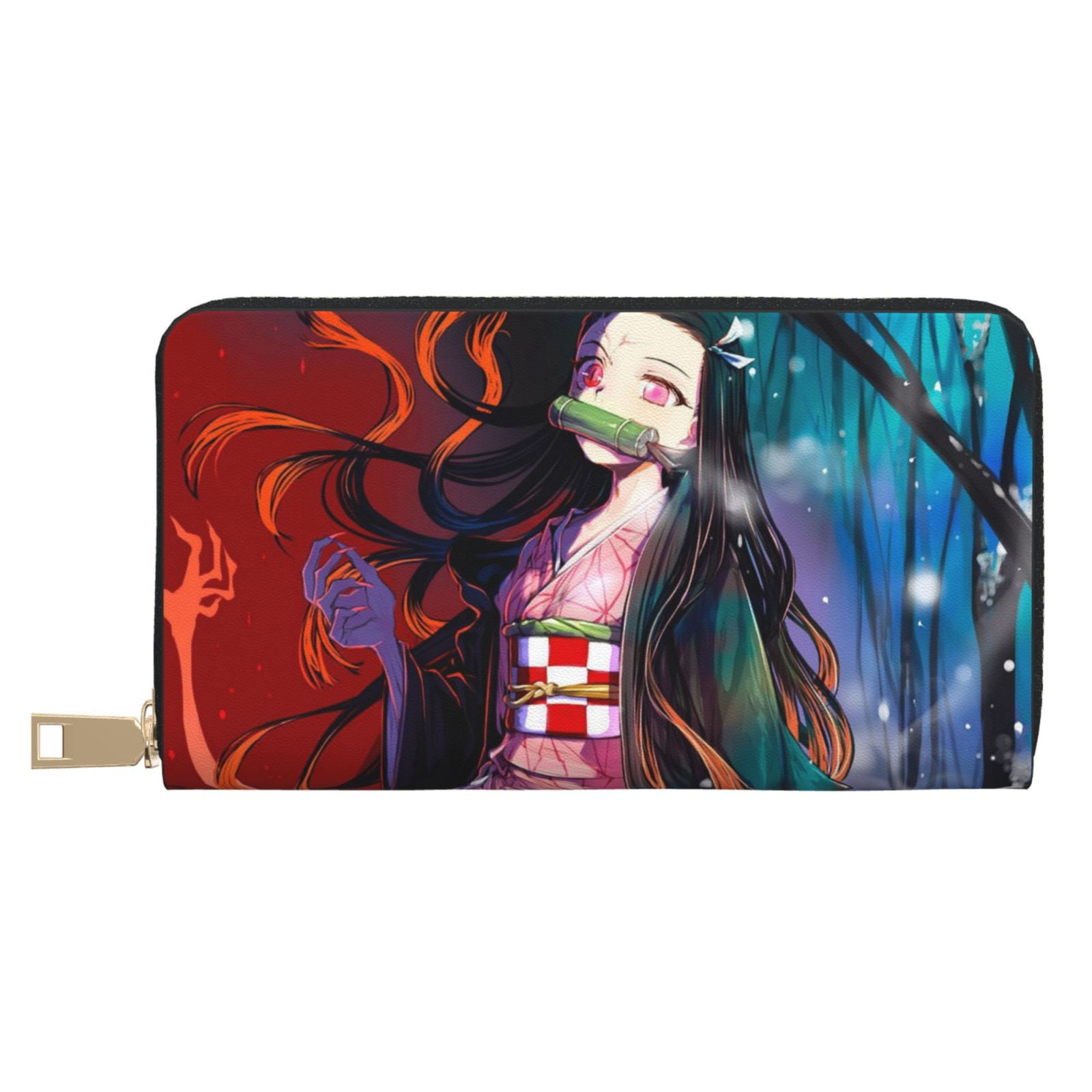 Nezuko Demon Slayer Character Women's Long Wallet Card Bag Leather ...