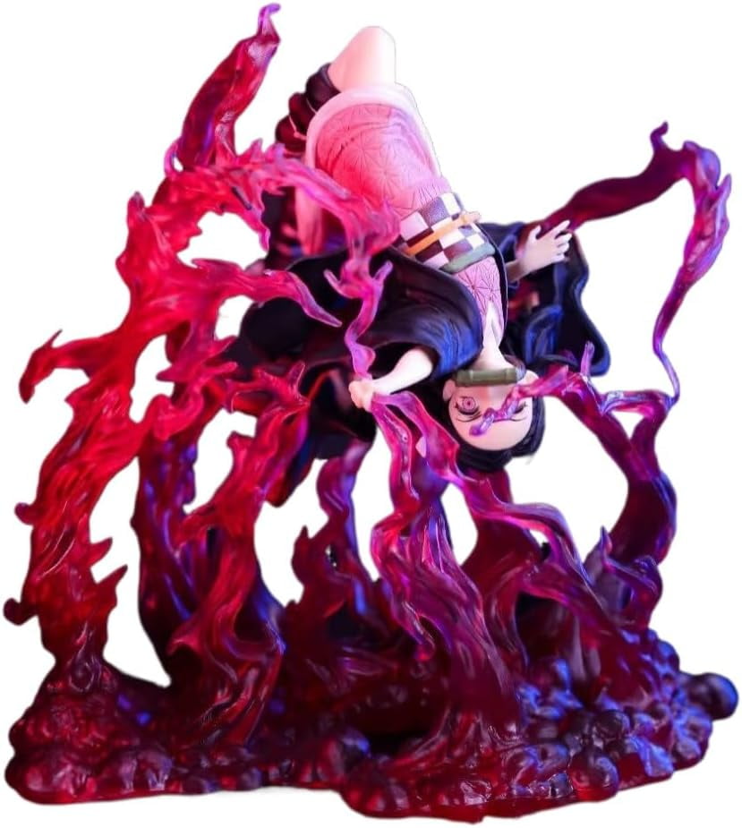 Nezuko Figure Blood Explosion Kamado Nezuko Tengen Anime Figures 16cm/6 ...