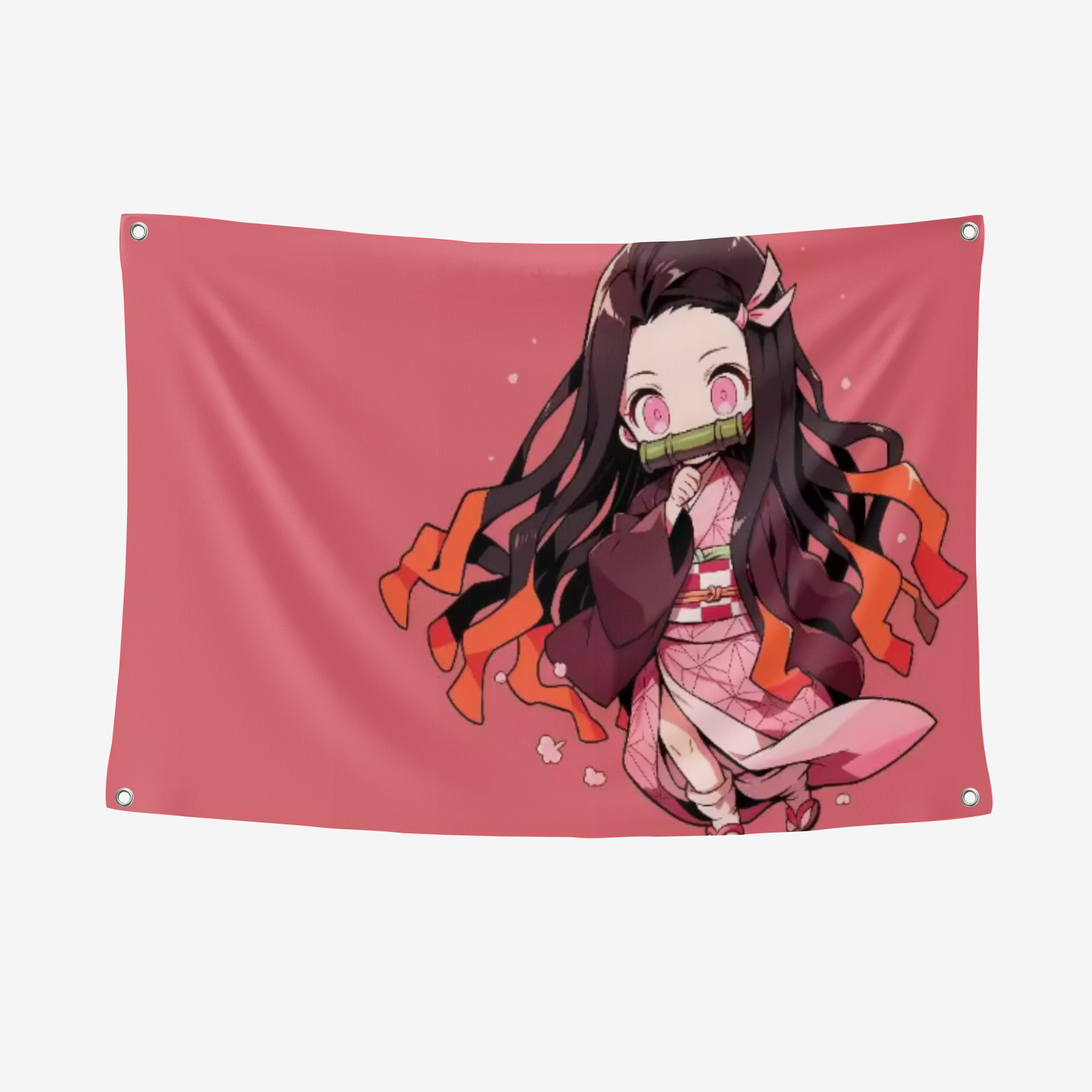 Nezuko Happy Birthday Backdrop Banner Nezuko Themed Party Decorations ...