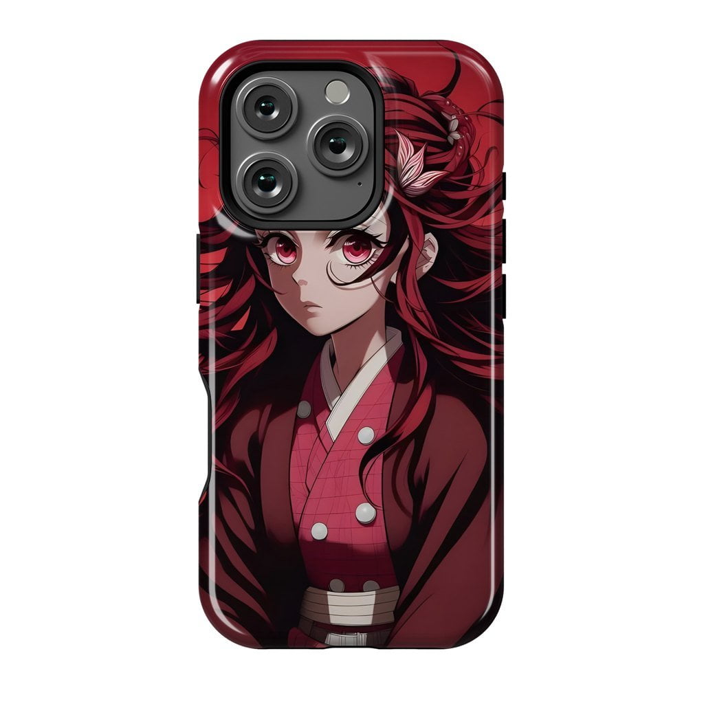 Nezuko Inspired Anime Art Print iPhone Tough Case for iPhone 17 16 15 ...