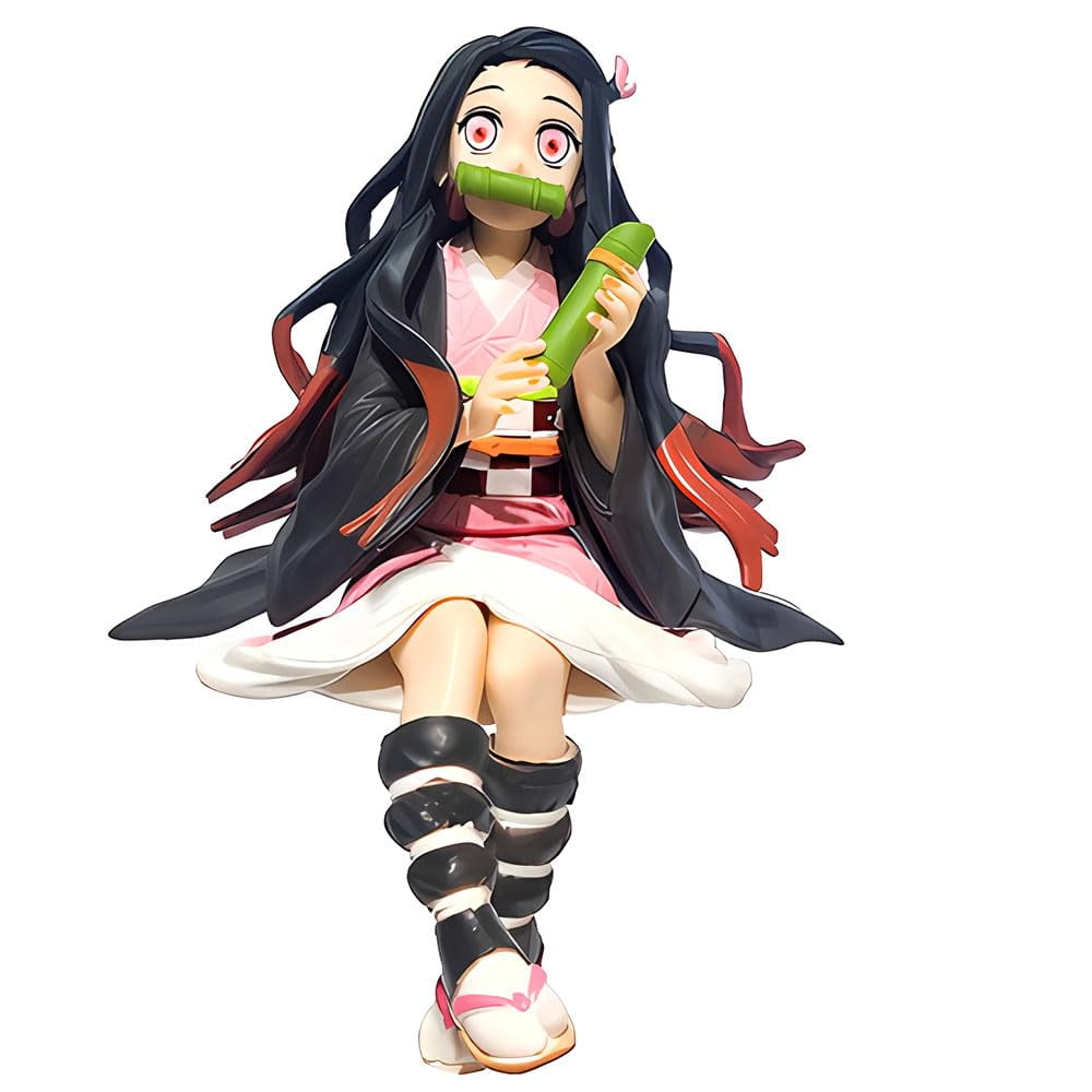 Nezuko Kamado Action Figure Eating Rice Balls Series Demon Figures ...