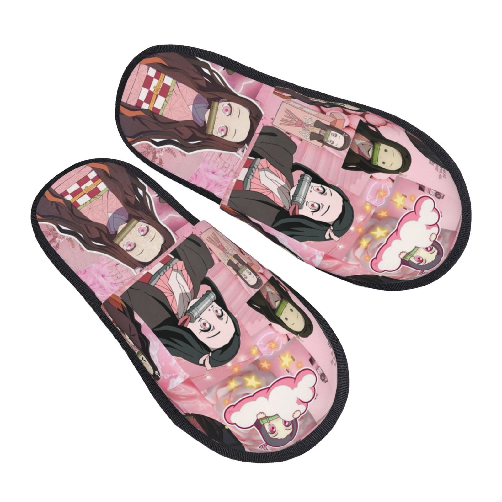 Nezuko Kamado Anime House Slippers Slip-On Indoor Memory Foam House ...