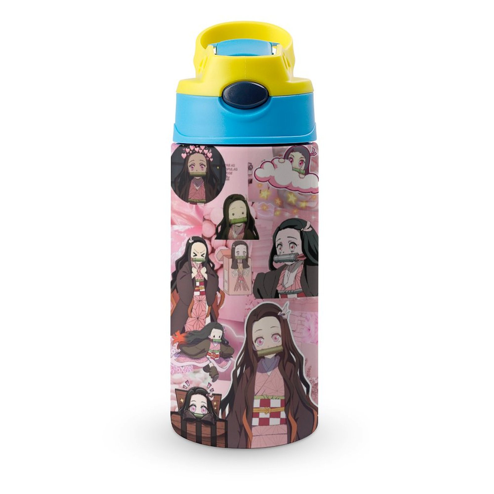 Nezuko Kamado Anime Kids Insulated Stainless Steel Water Bottle with ...