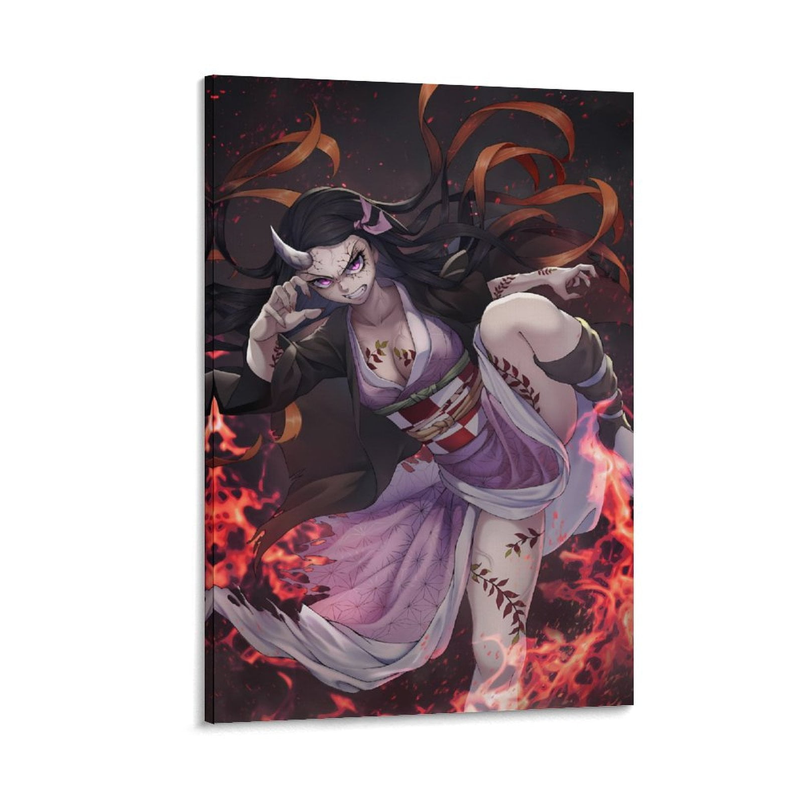 Nezuko Kamado Anime Poster (4) Posters Wall Art Painting Canvas Gift ...