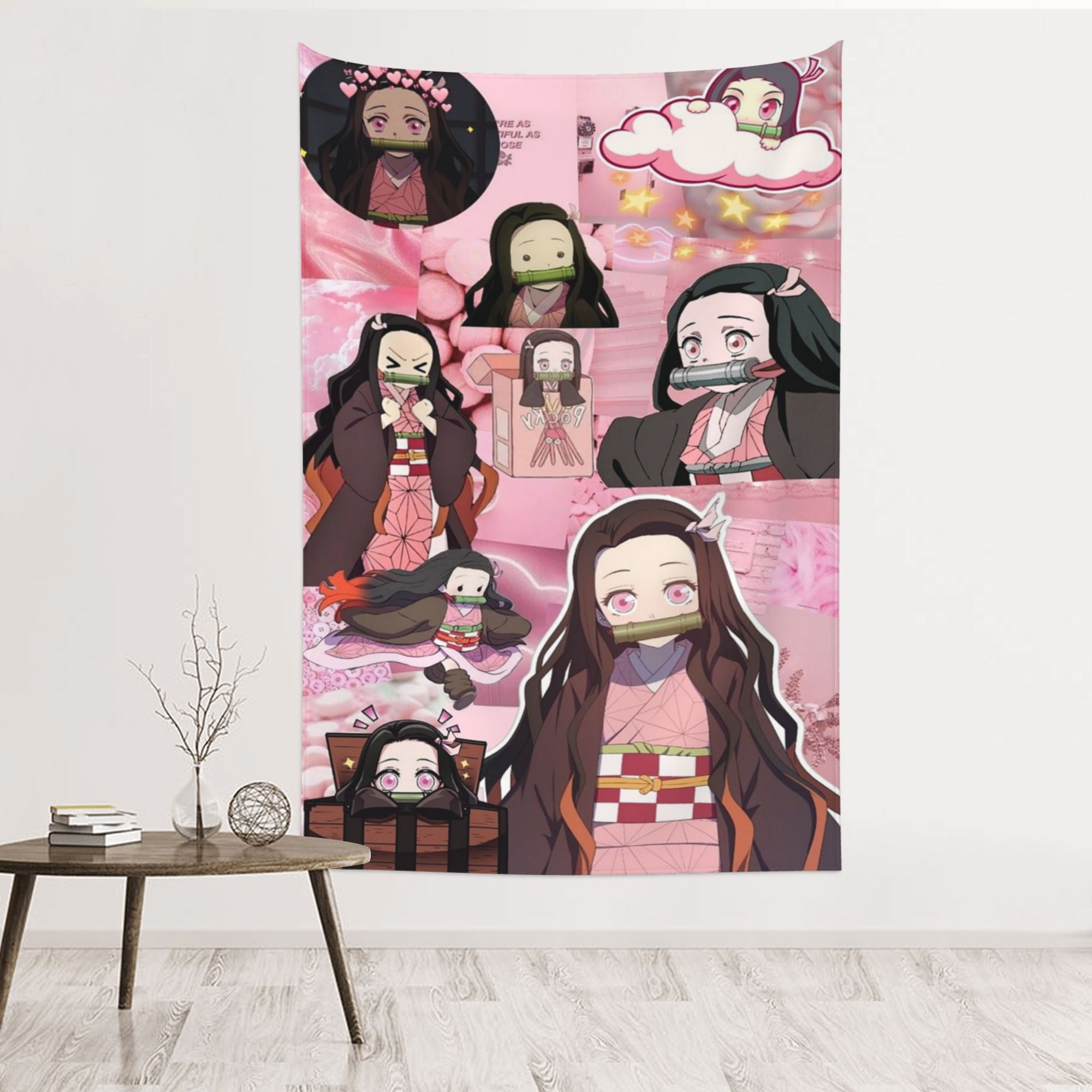 Nezuko Kamado Anime Tapestry 60*40 Inch Decor Wall Hanging Art ...