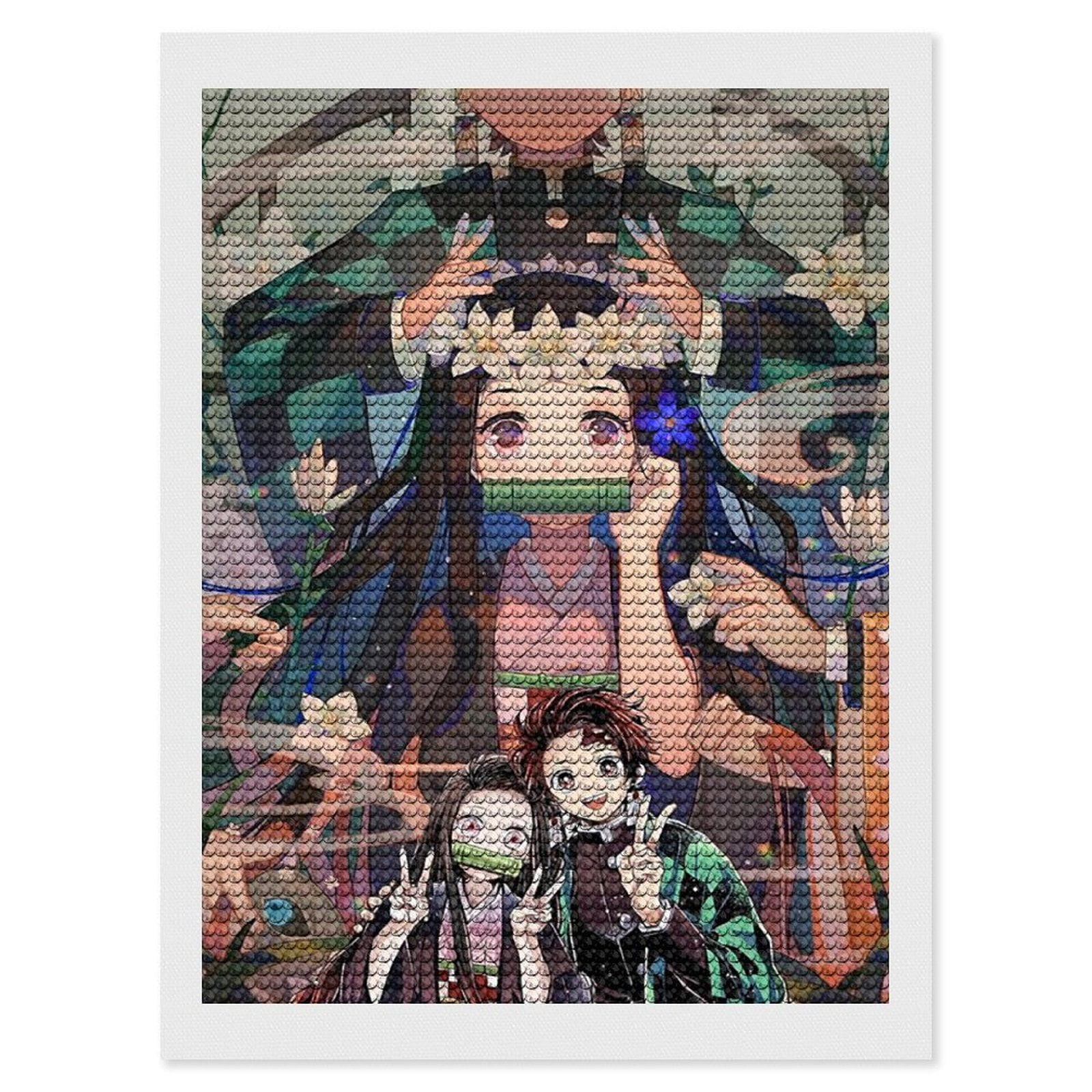 Nezuko Kamado Canvas Picture Paintings Prints Wall Hang Diamond Picture ...