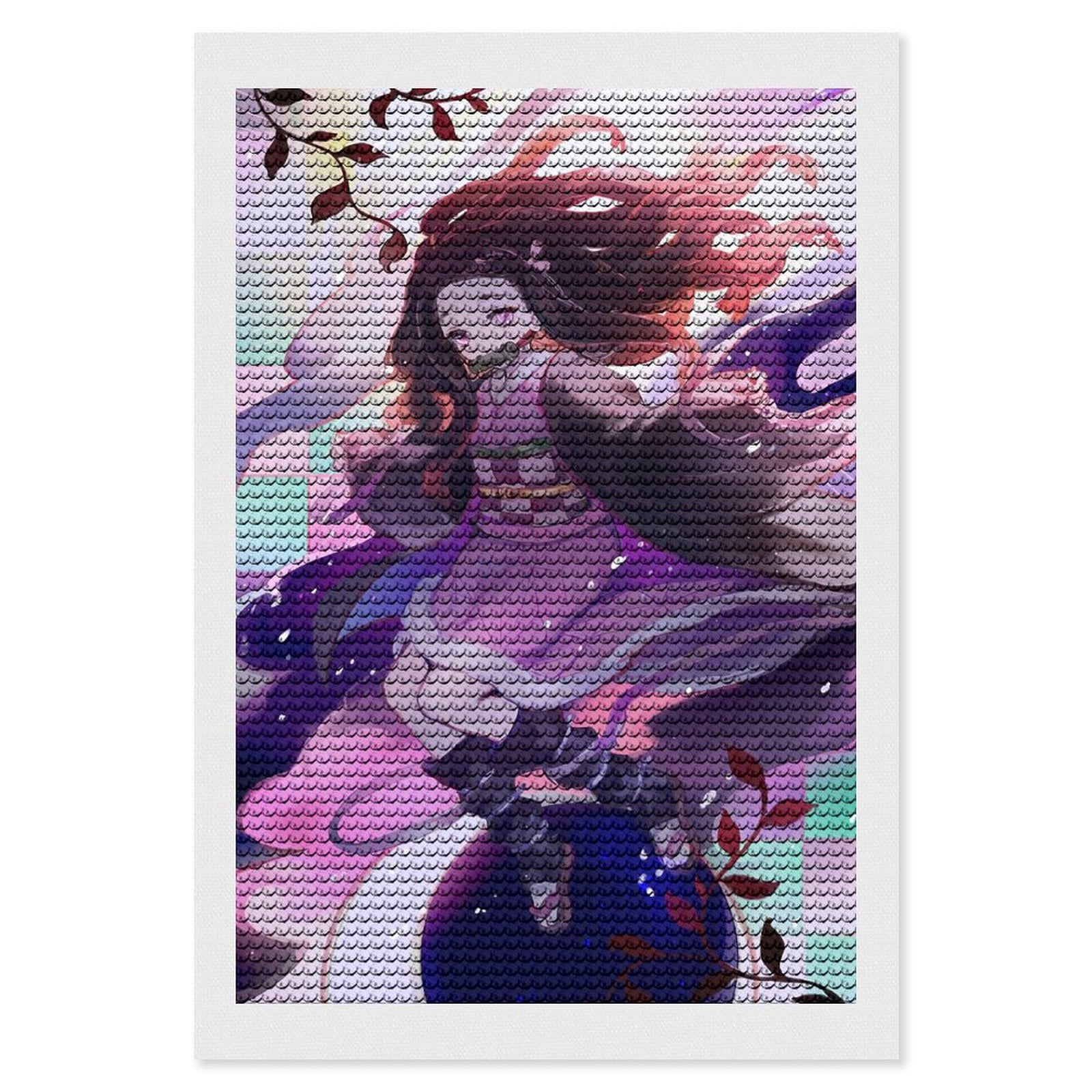 Nezuko Kamado Canvas Picture Paintings Prints Wall Hang Diamond Picture ...