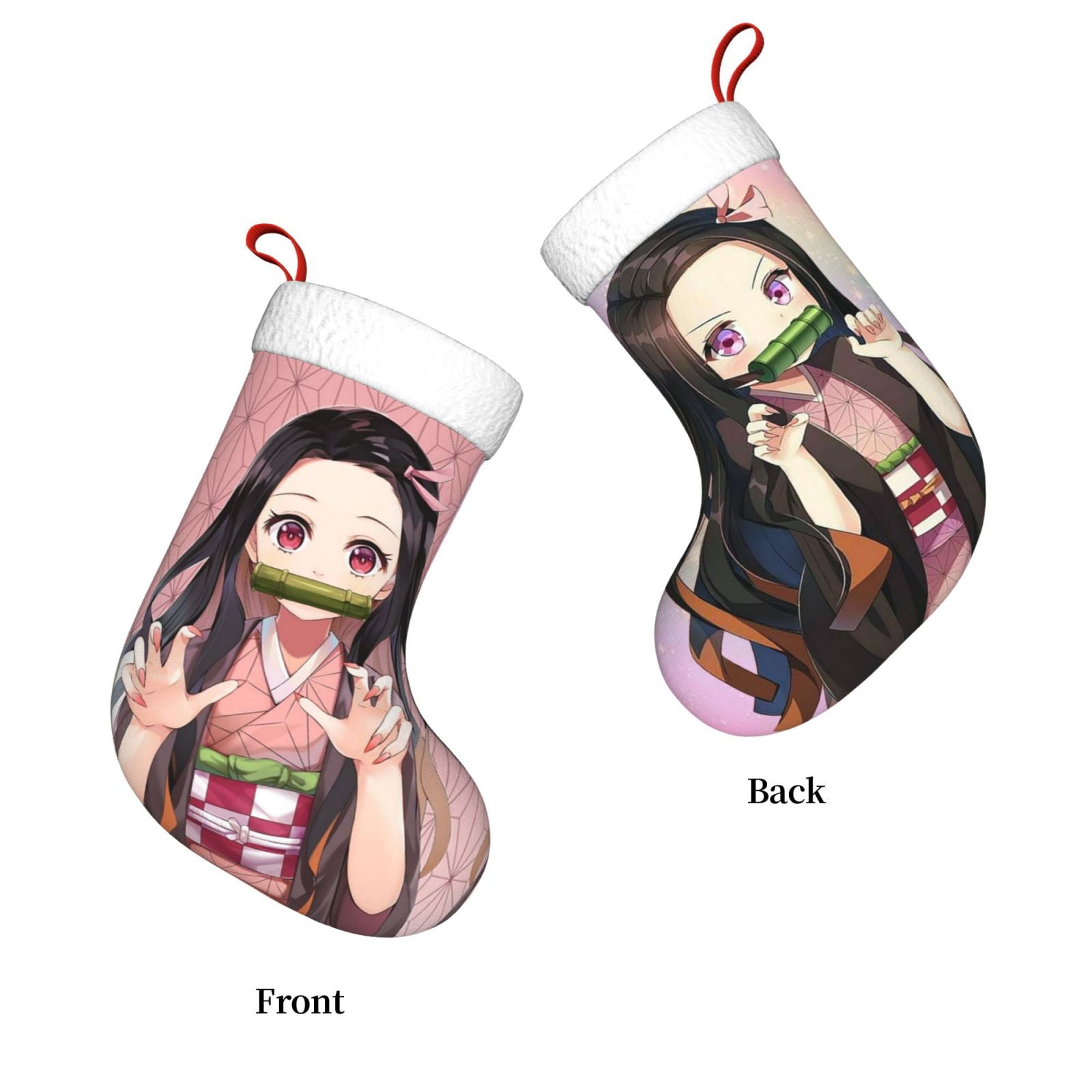 Nezuko Kamado Christmas Stocking Gift Home Decor Hanging Socks Kids ...