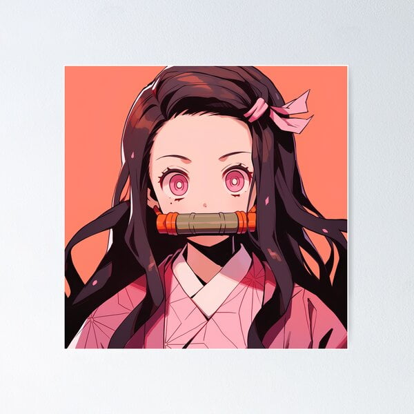 Nezuko Kamado - Demon Slayer 4 Poster Wall Art, Modern Wall Decor For ...