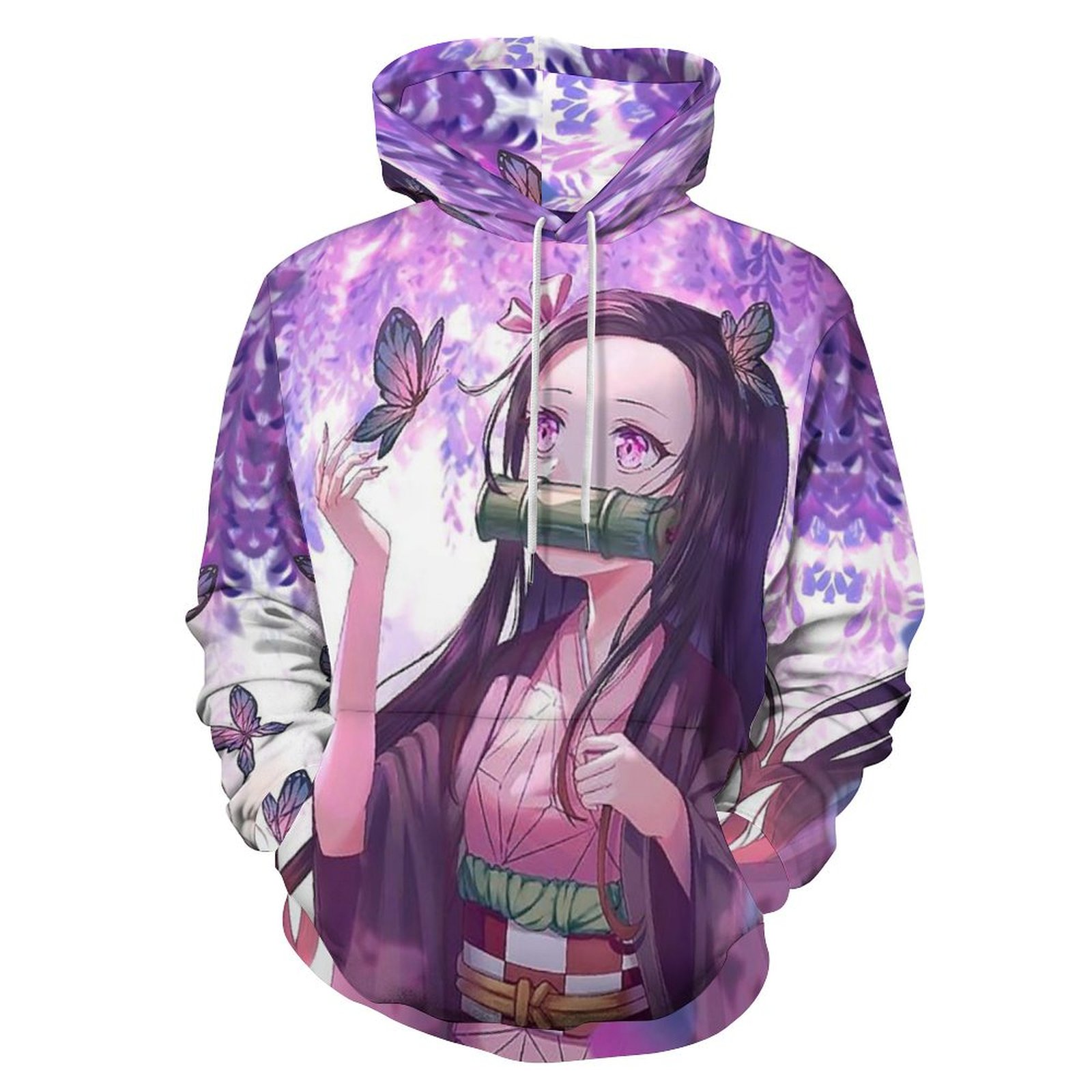 Nezuko Kamado Demon Slayer Adult Sweater Pullover Hoodie 3D Printed ...