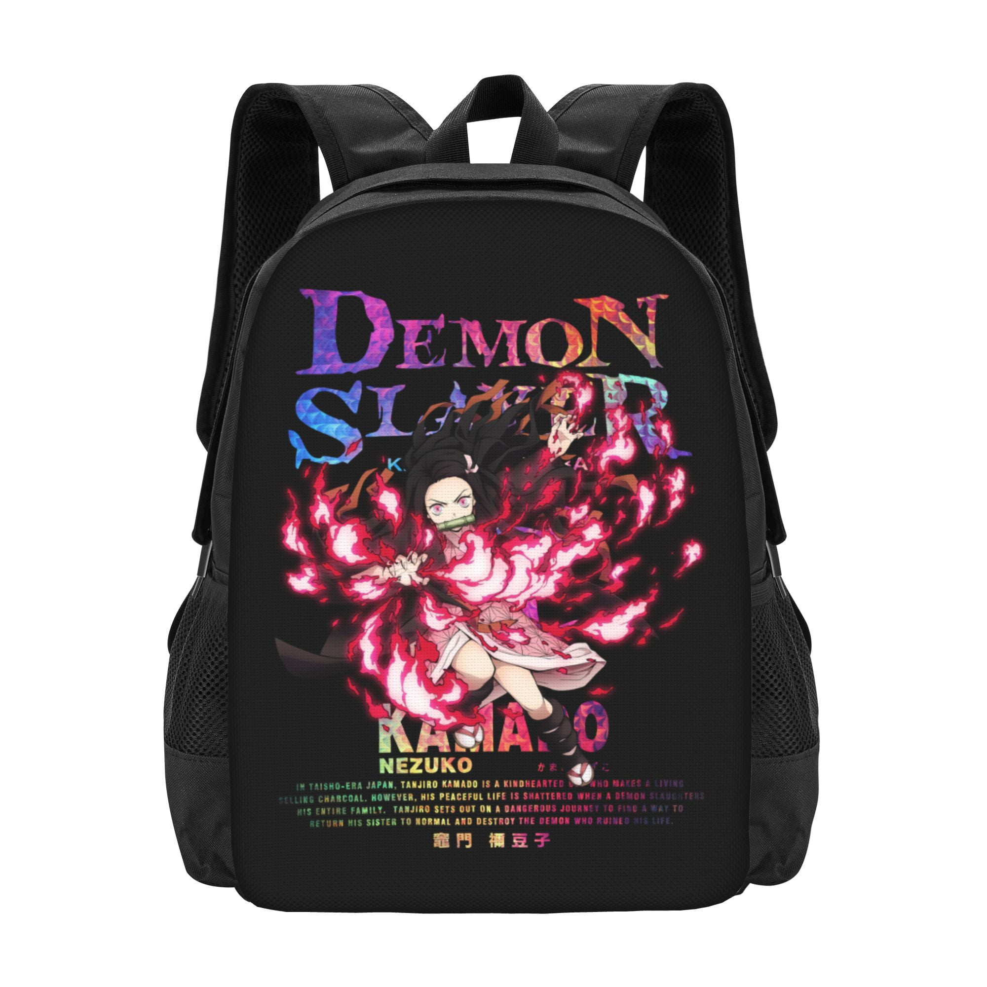 Nezuko Kamado Demon Slayer Backpacks for Men Women Book Bag Travel ...