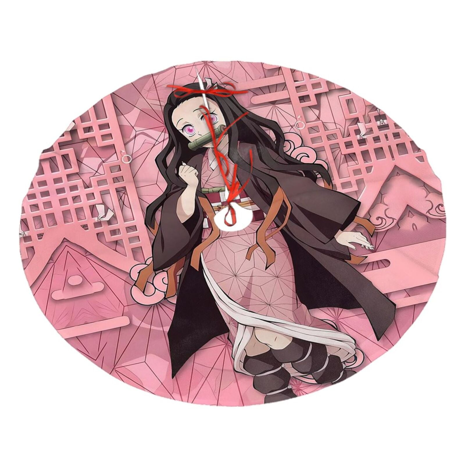 Nezuko Kamado Demon Slayer Christmas Tree Skirt Xmas Tree Holiday Tree ...