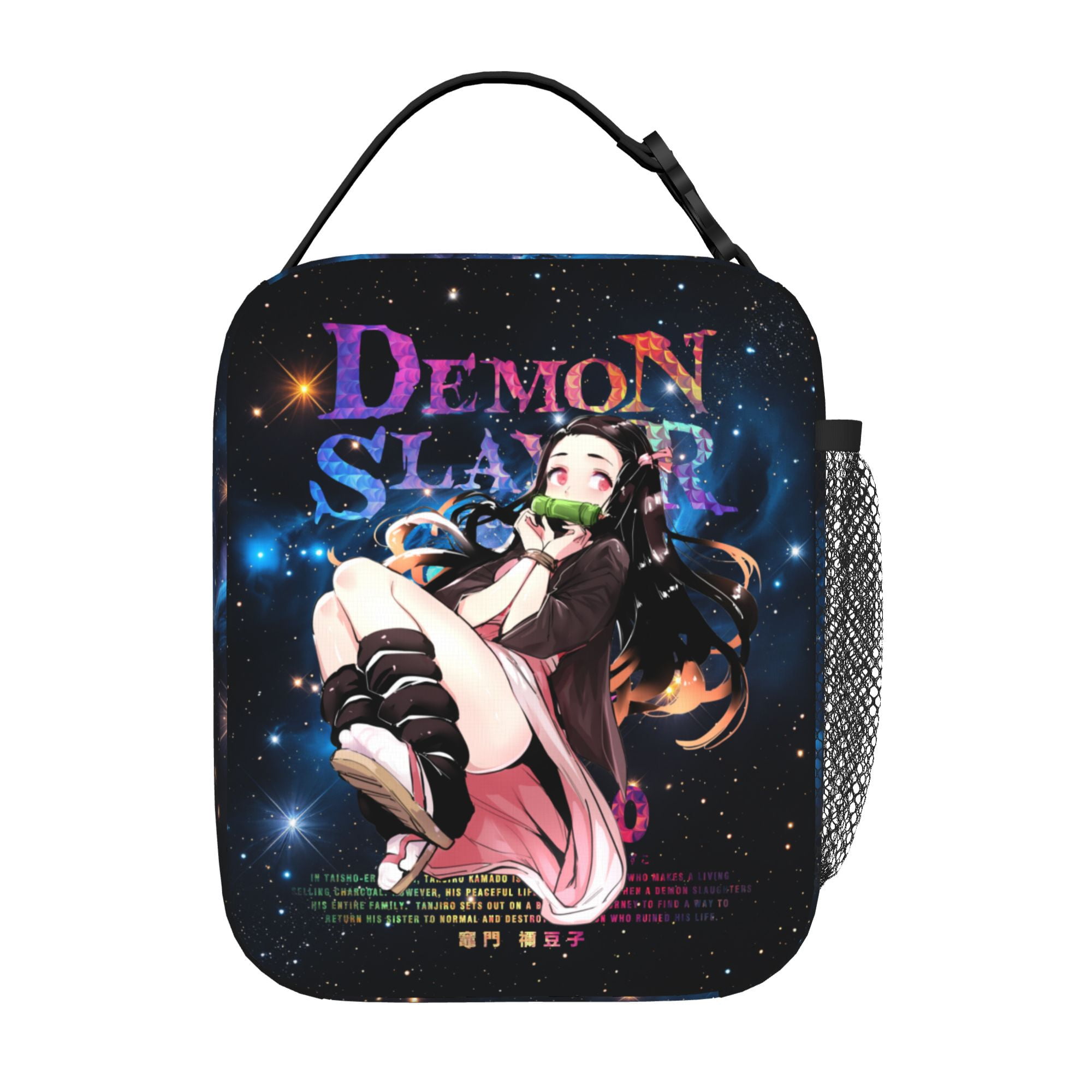 Nezuko Kamado Demon Slayer Lunch Bag Tote Bag Portable Insulated Lunch ...