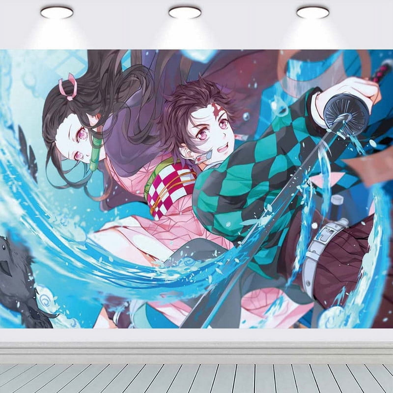 Nezuko Kamado Demon Slayer Party Supplies Backdrop Banner Poster ...