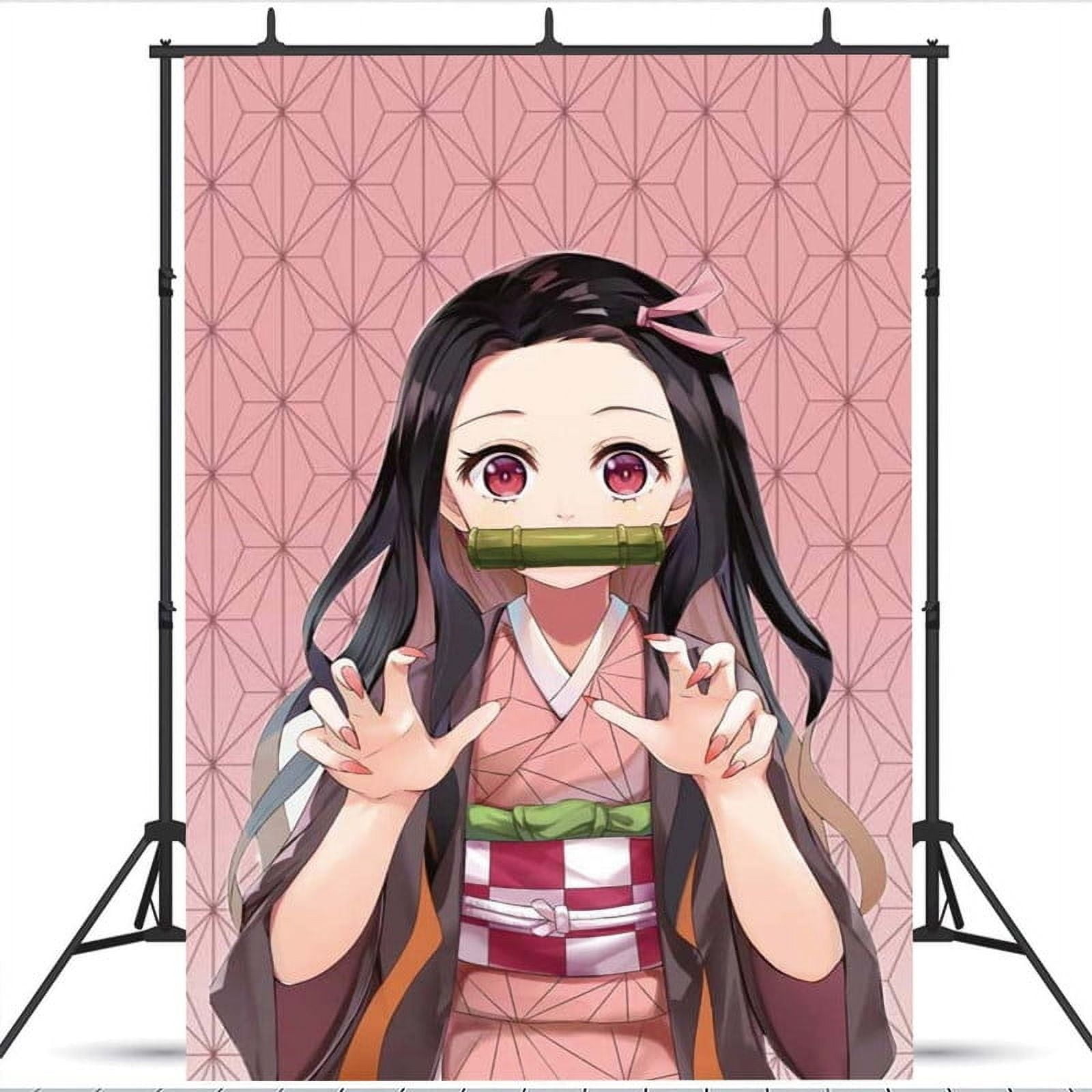 Nezuko Kamado Demon Slayer Taspestry Poster Banner Backdrop Background ...