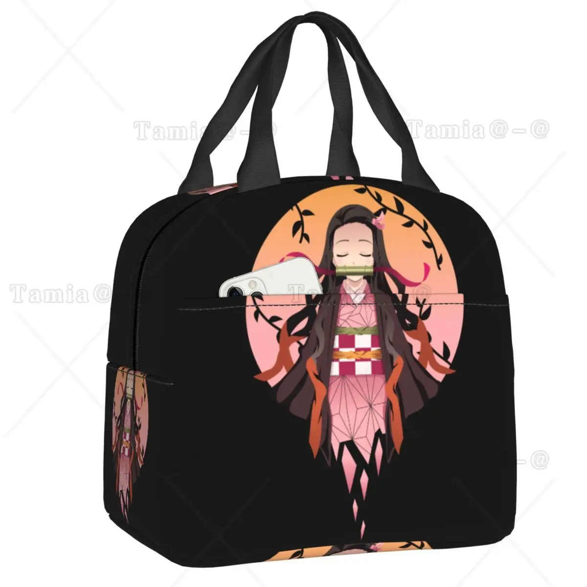 Nezuko Kamado Demon Slayer Thermal Insulated Lunch Bag Kimetsu no Yaiba ...
