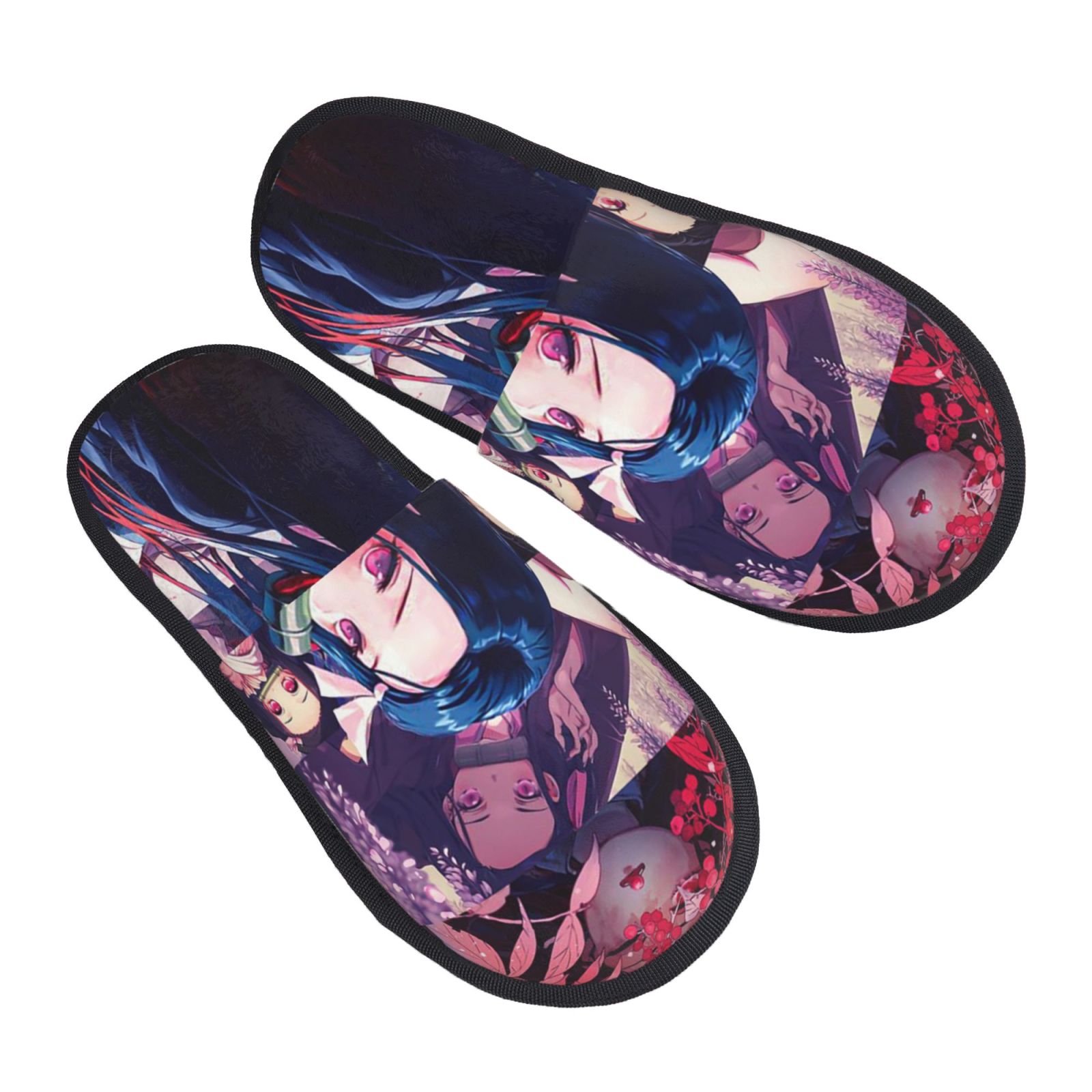 Nezuko Kamado House Slippers Slip-On Indoor Memory Foam House Shoes ...