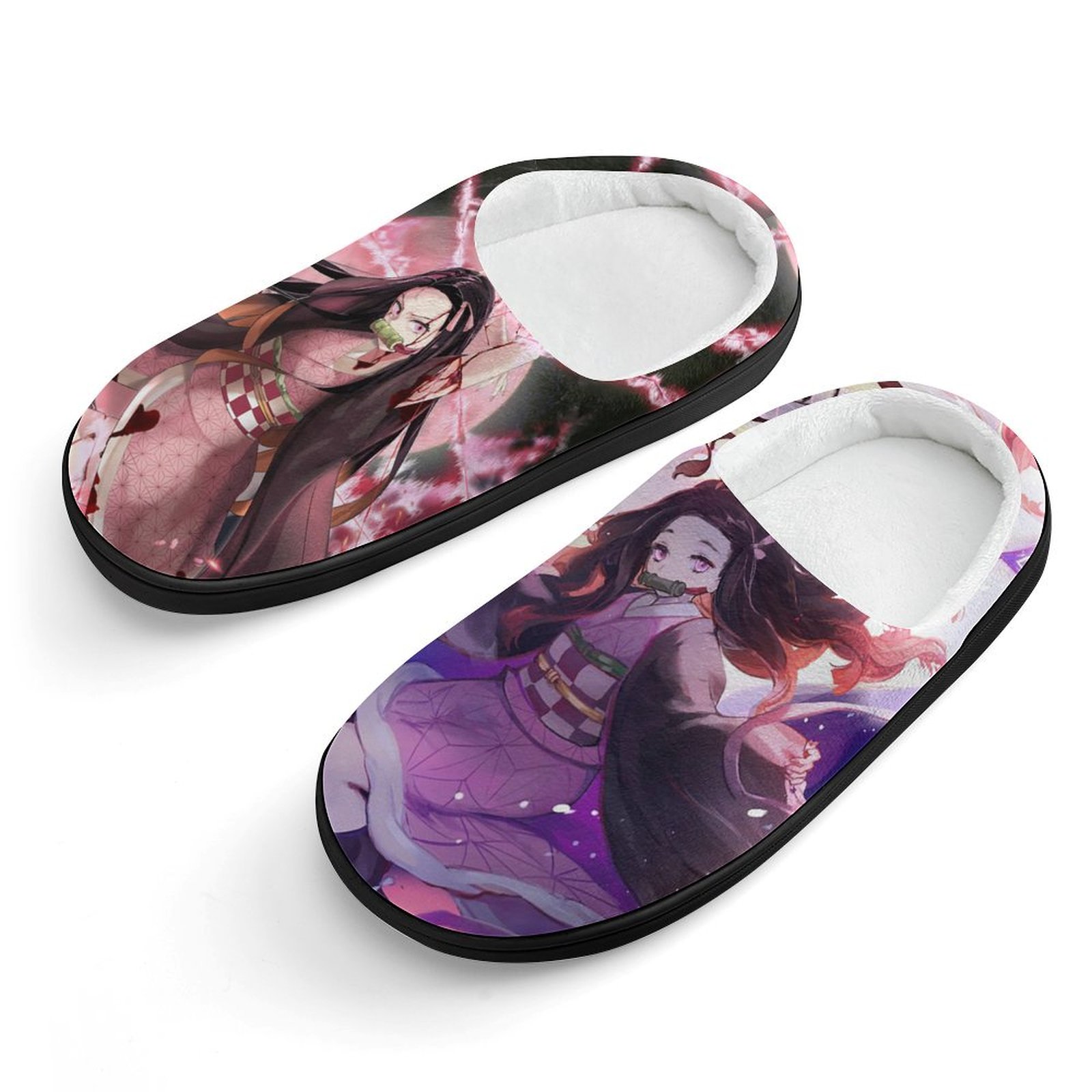 Nezuko Kamado Kids Cotton Slippers Slip-on Indoor Memory Foam House ...