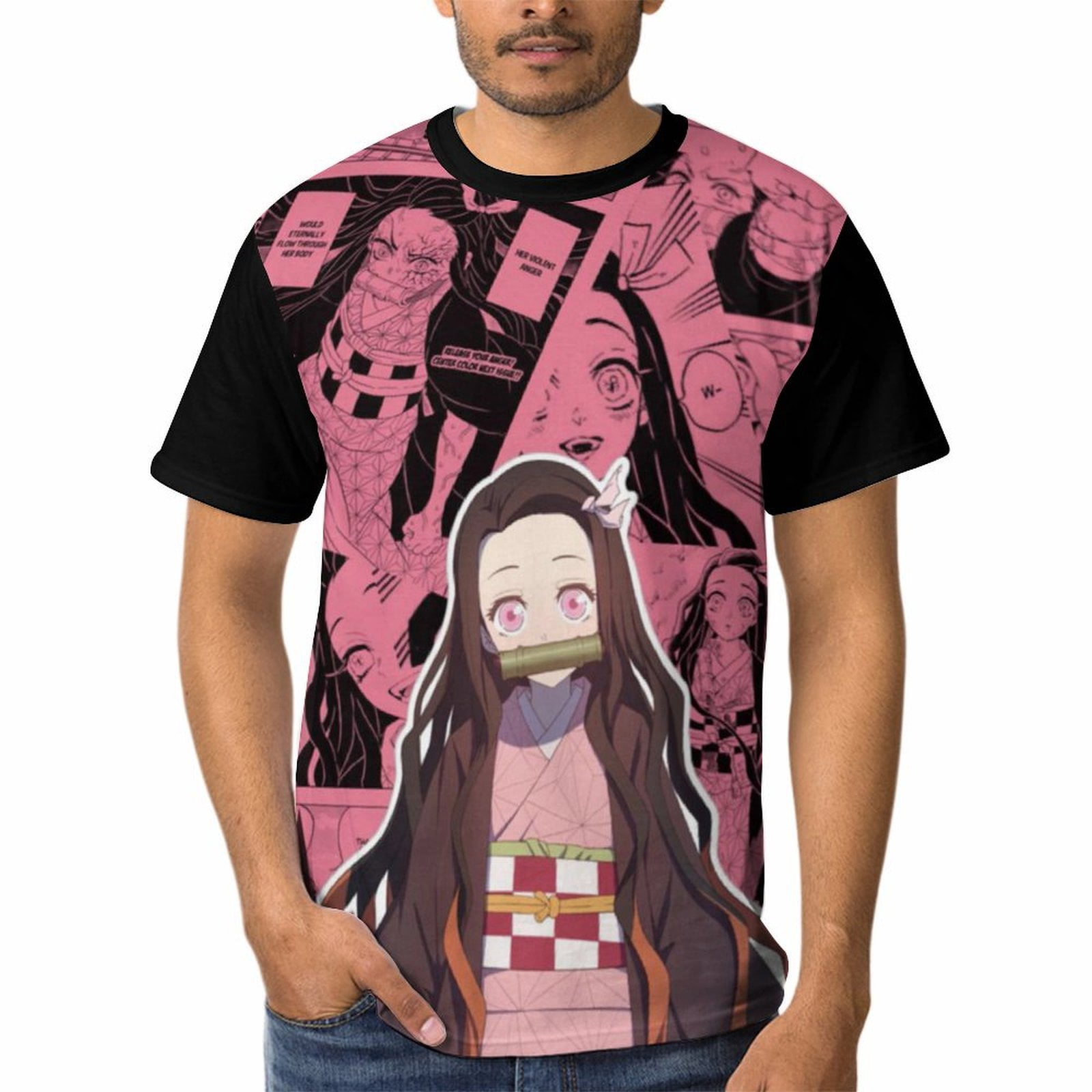 Nezuko Kamado Unisex T-Shirts Interesting Novelty Pattern Printed Short ...