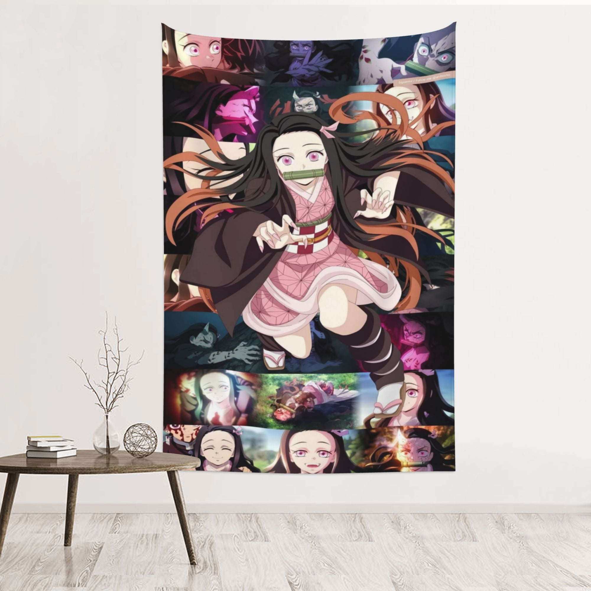 Nezuko Tapestry Aesthetic Wall Hanging for Living Room Bedroom Art ...