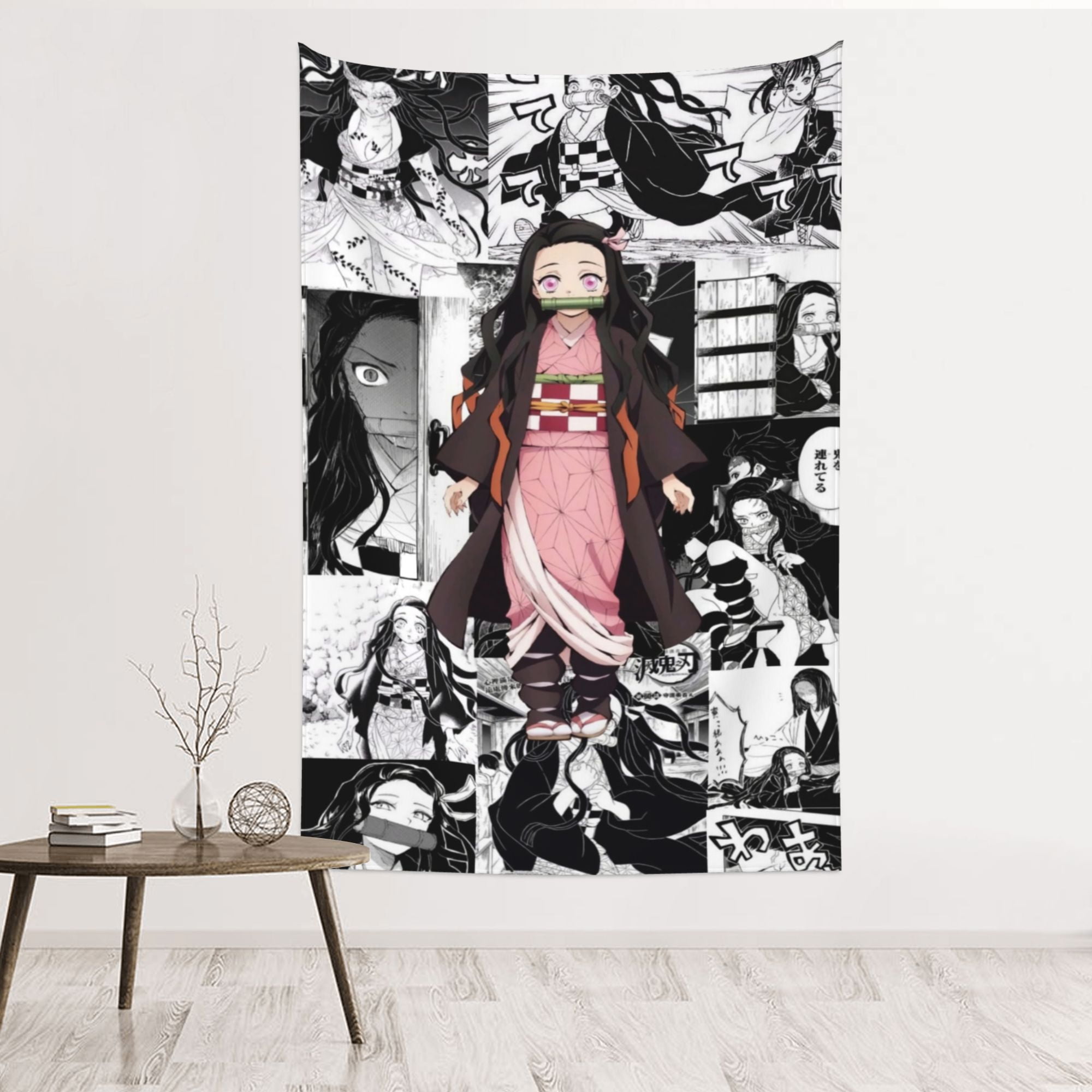 Nezuko Tapestry Aesthetic Wall Hanging for Living Room Bedroom Art ...