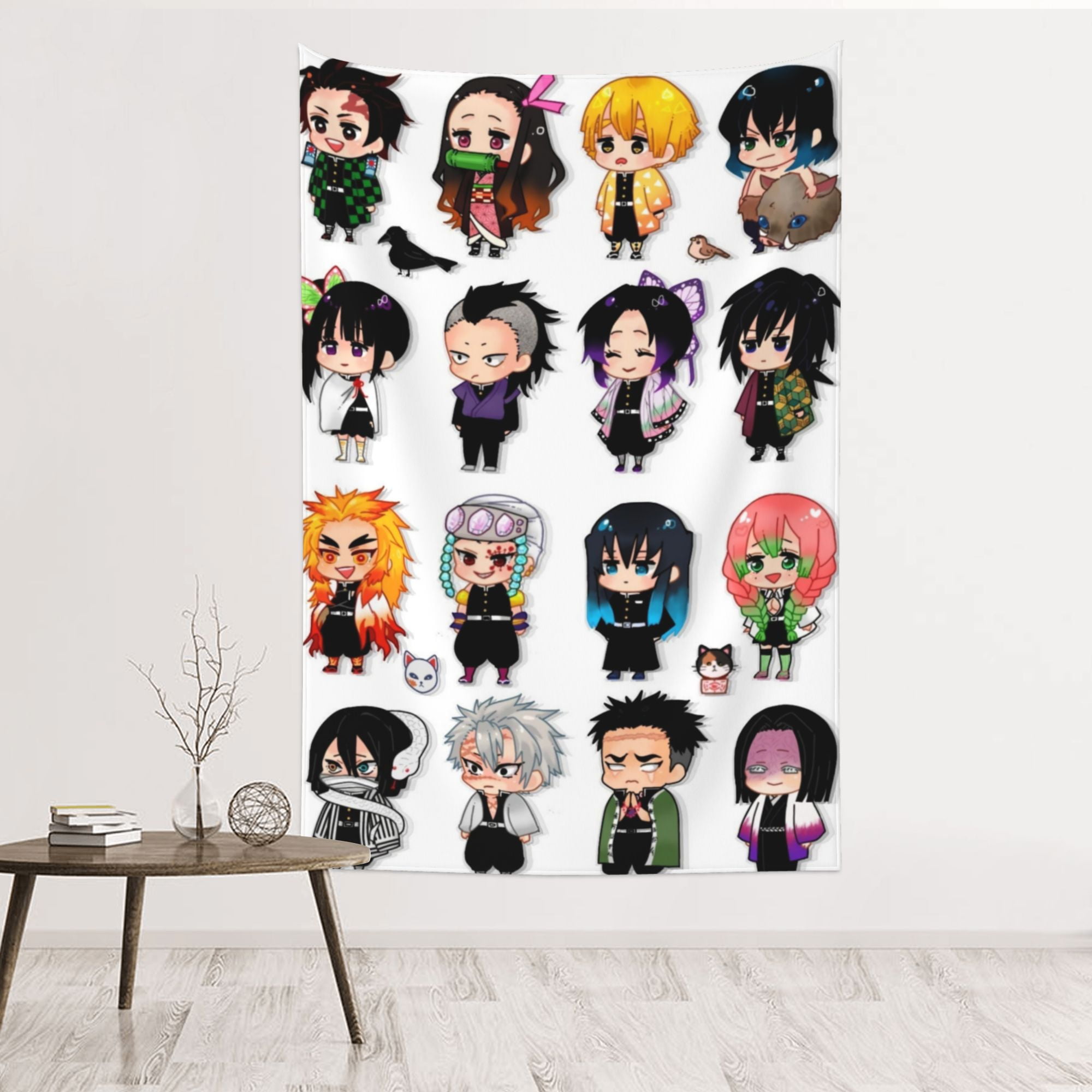 Nezuko Tapestry Aesthetic Wall Hanging for Living Room Bedroom Art ...