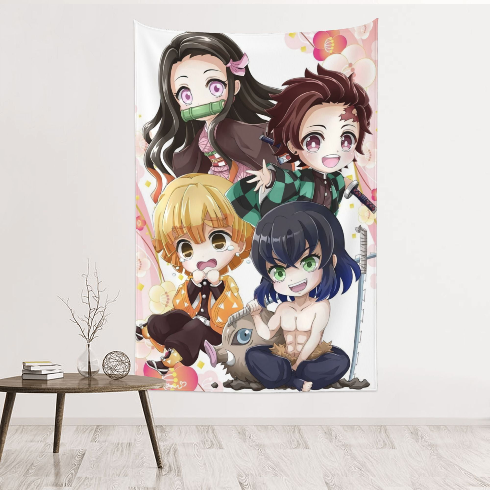 Nezuko Tapestry Aesthetic Wall Hanging for Living Room Bedroom Art ...