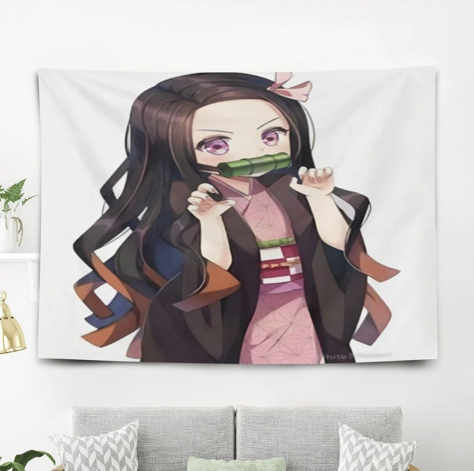 Nezuko Tapestry Gift Wall Hanging Backdrop for Room Bedroom Girls Fans ...