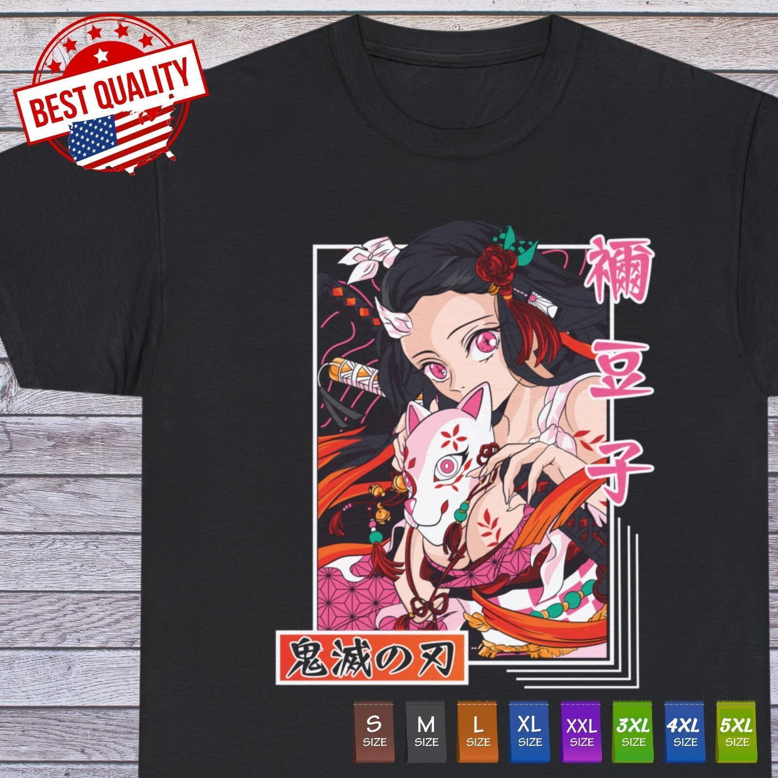 Nezuko Waifu Girl T Shirt Demon Slayer KNY Japanese Manga Anime ...