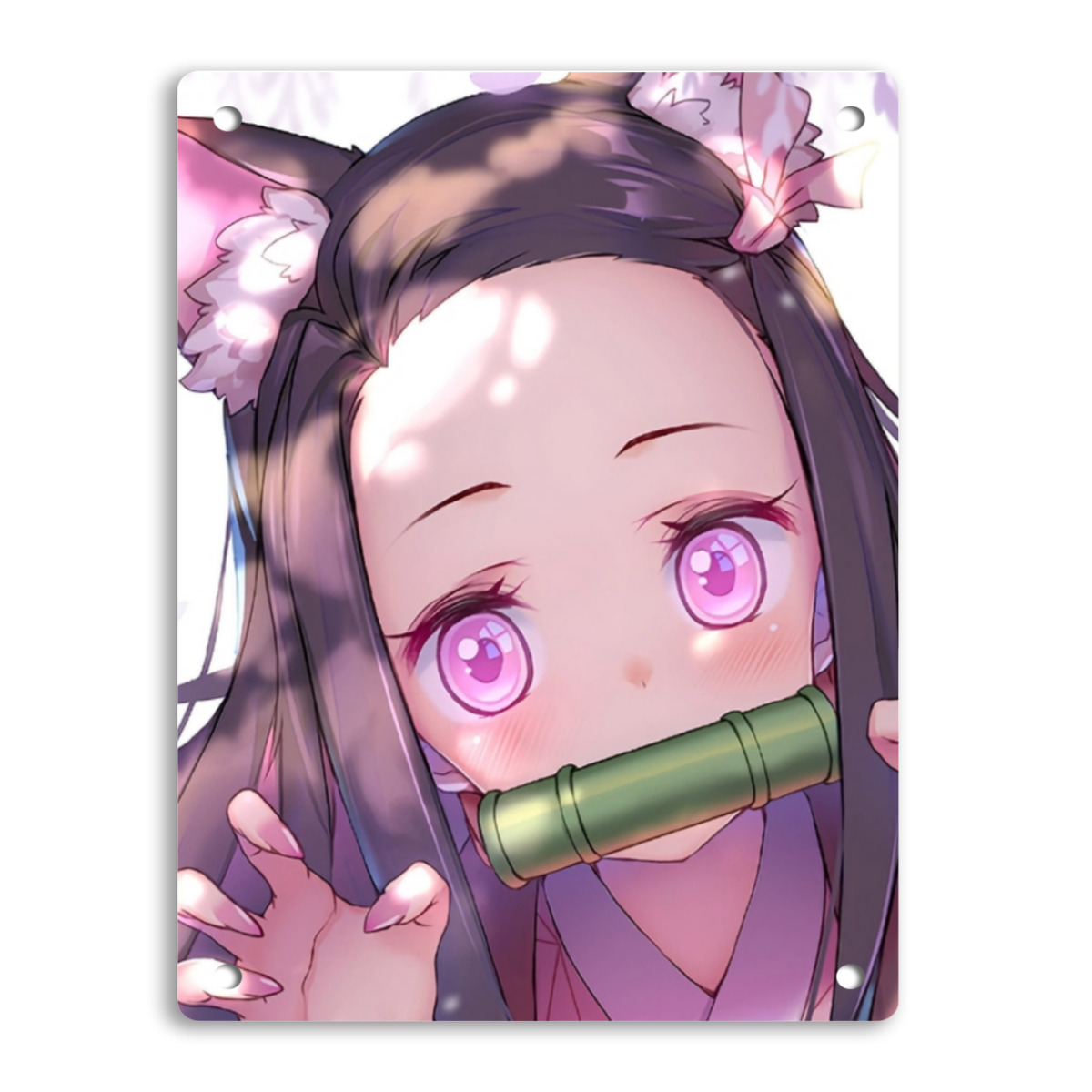 Nezuko Wall Sign - Cartoon Aluminum Poster 12 X 15 Inch Home Bar Wall ...