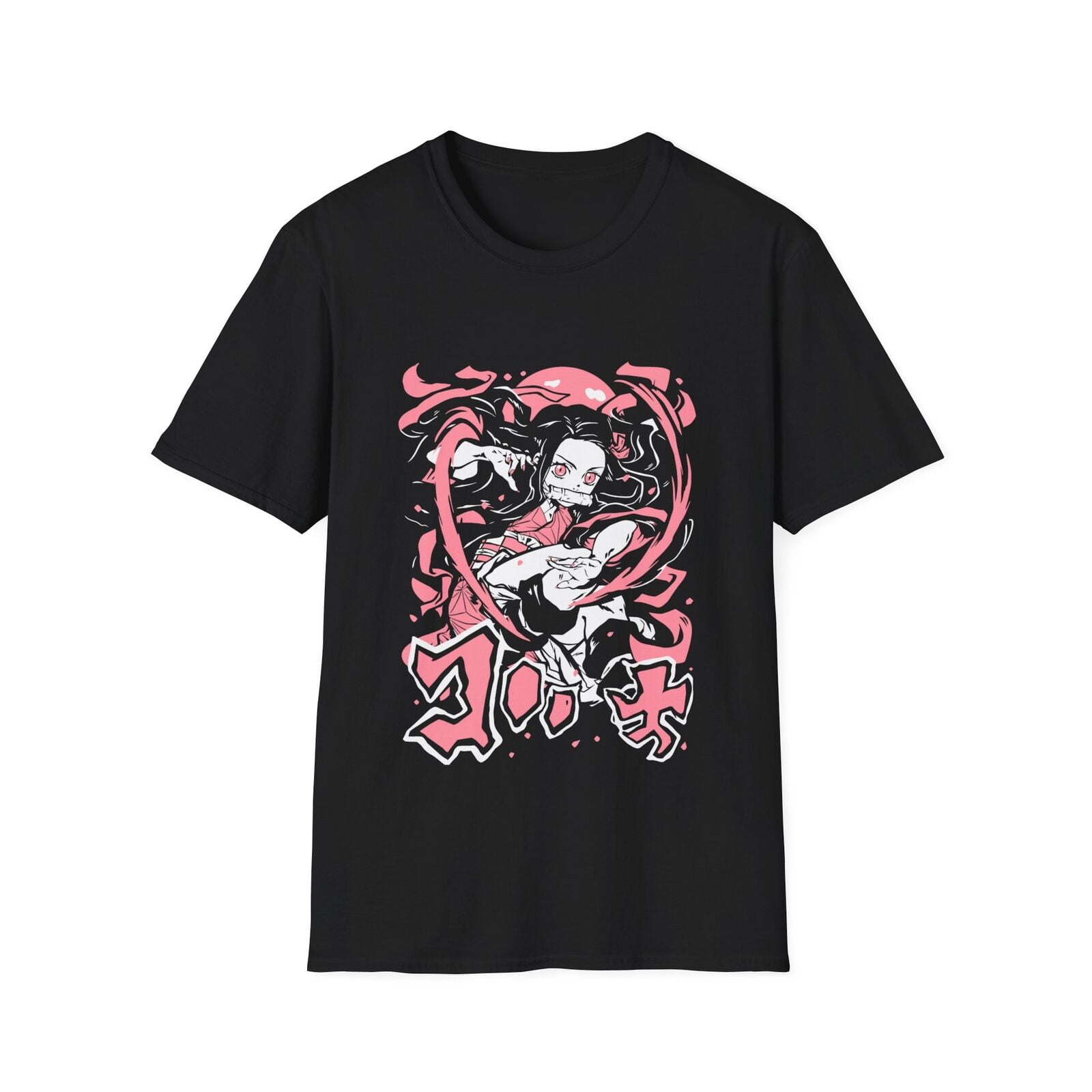 Nezuko demons slayer pink Unisex T-Shirt, Anime Gift for Manga Fans ...