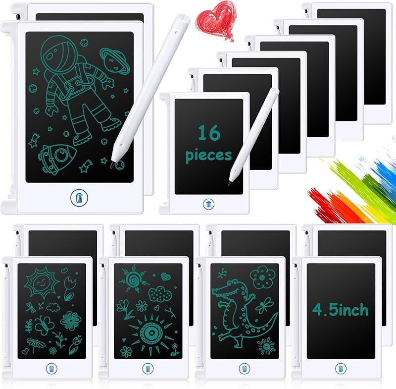 Nezyo 16 Pieces 4.5 Inch Mini LCD Writing Tablet Electronic Doodle ...
