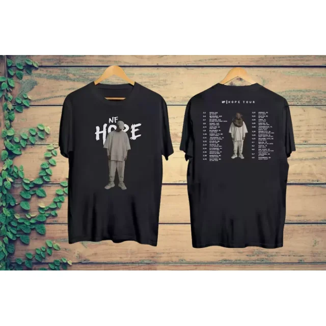 Nf Shirt Hope Tour 2024 Fan Rapper Concert Album Merch Gift Tee Black ...