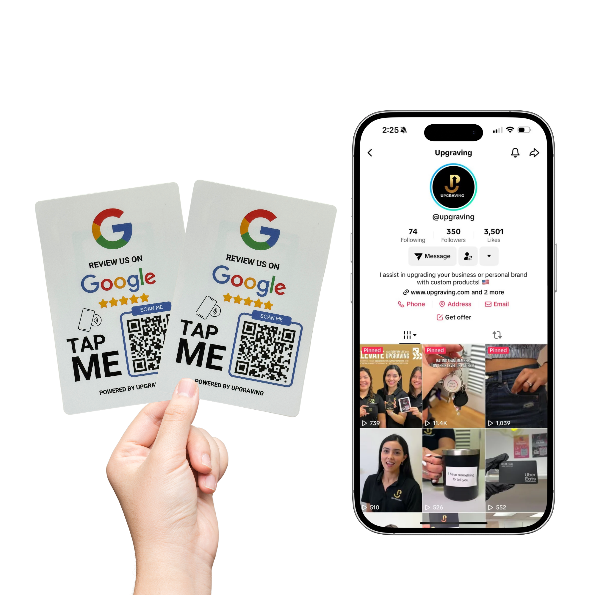 Nfc Review stickers for Google - Qr code - Boost your Reviews - Walmart ...